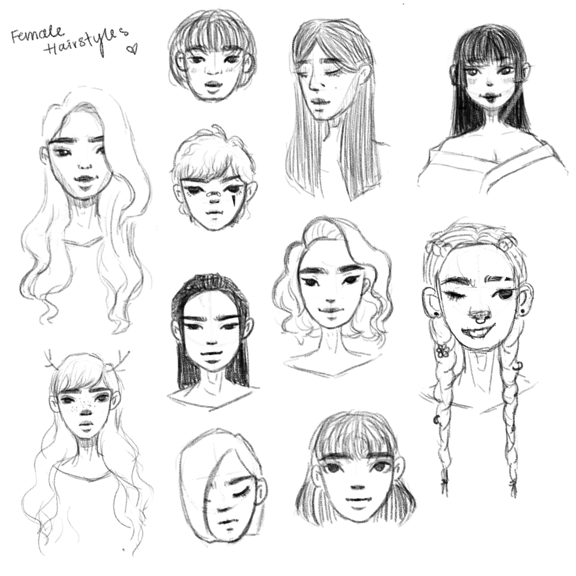 ArtStation - Hairstyle Practice
