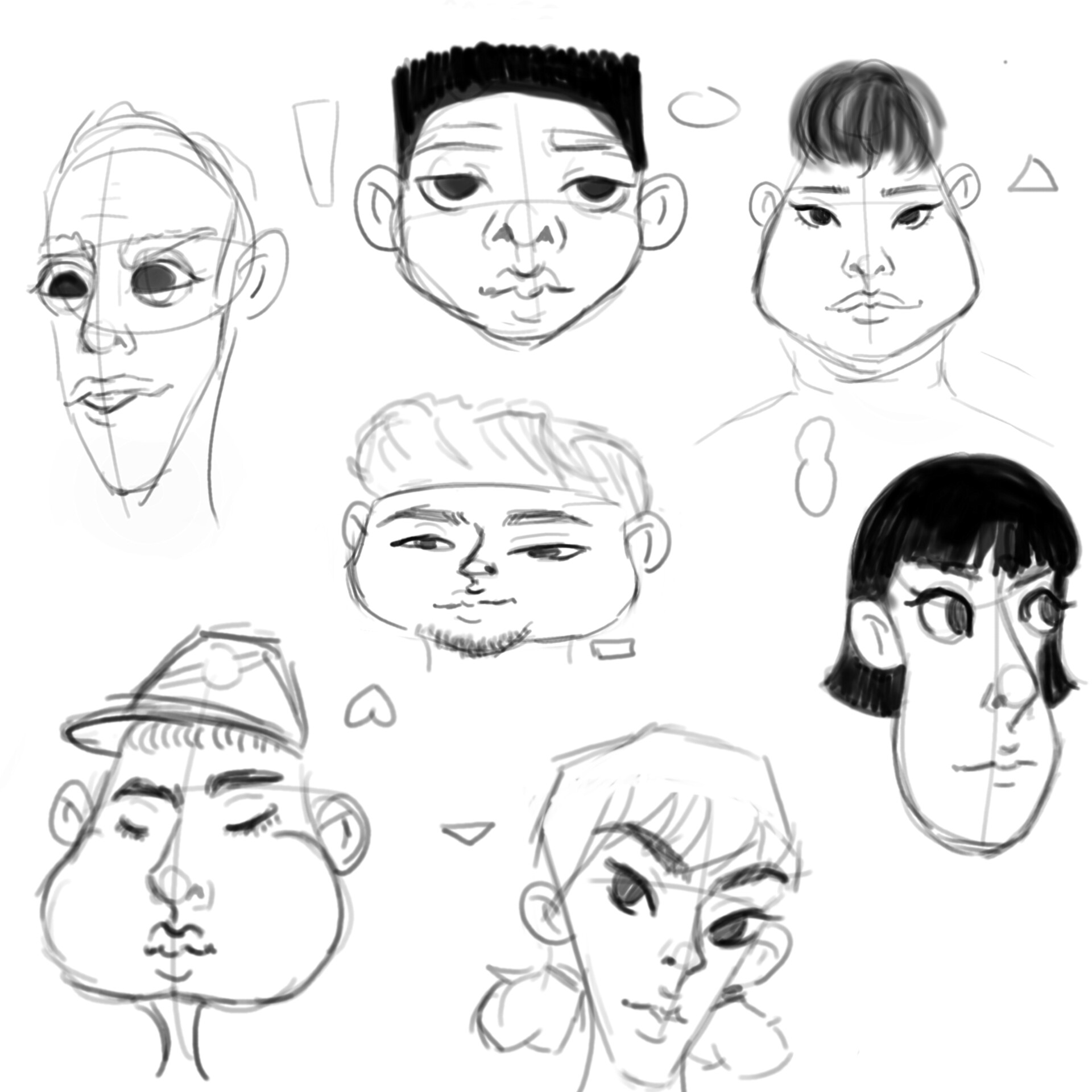 ArtStation - Face shape Practice