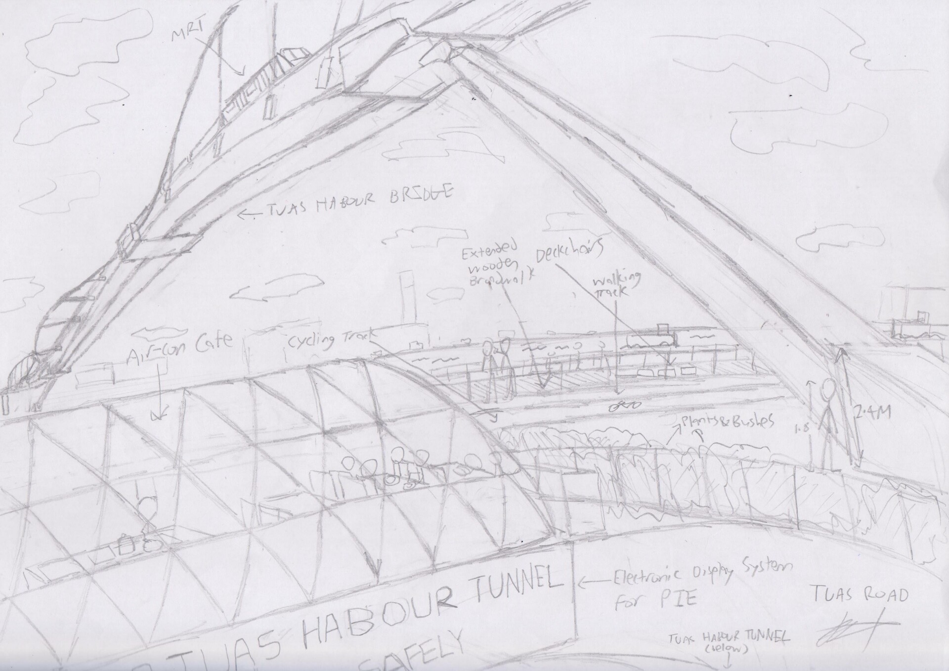 ArtStation - Tuas Harbour Bridge & Tunnel