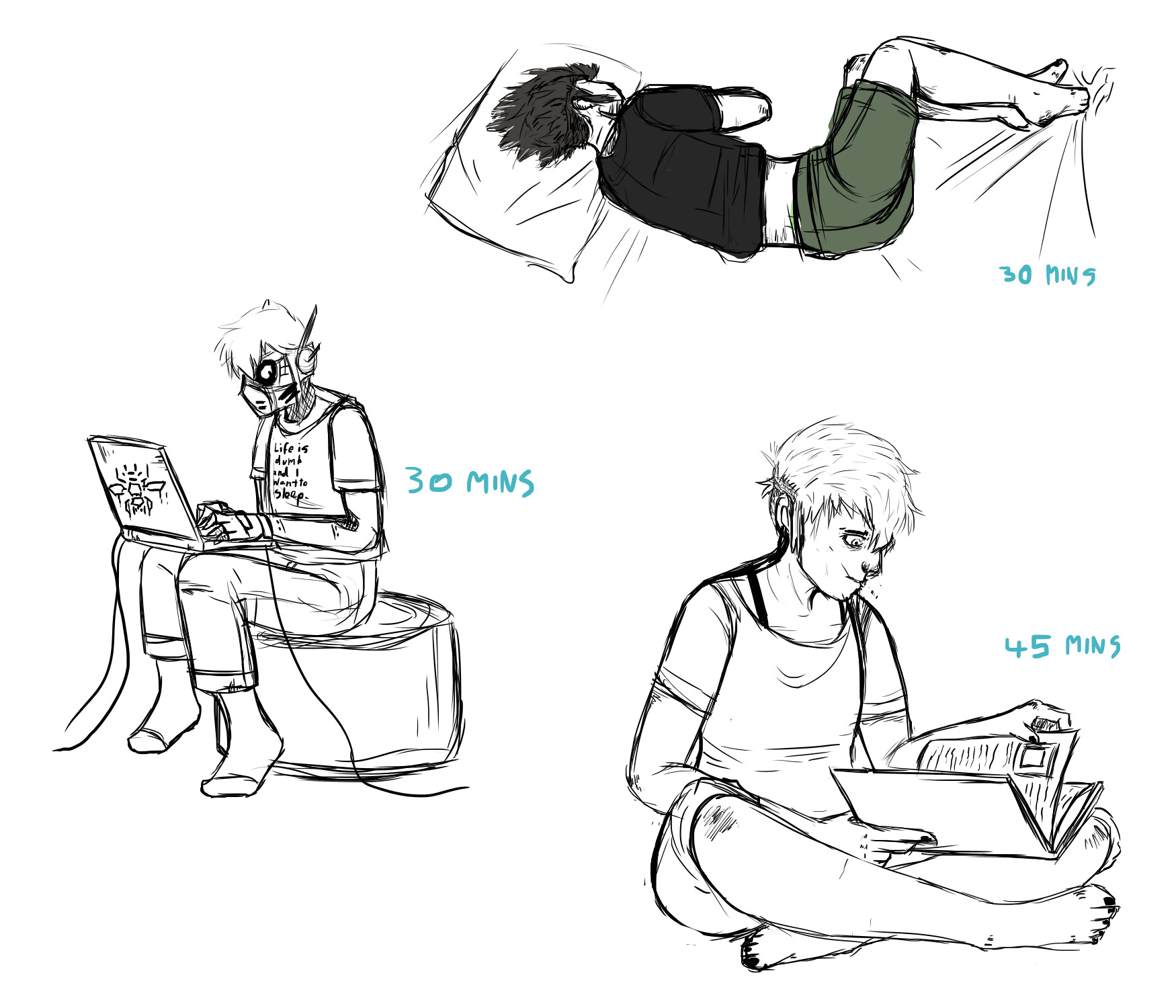 ArtStation - Quick Relax Sketches