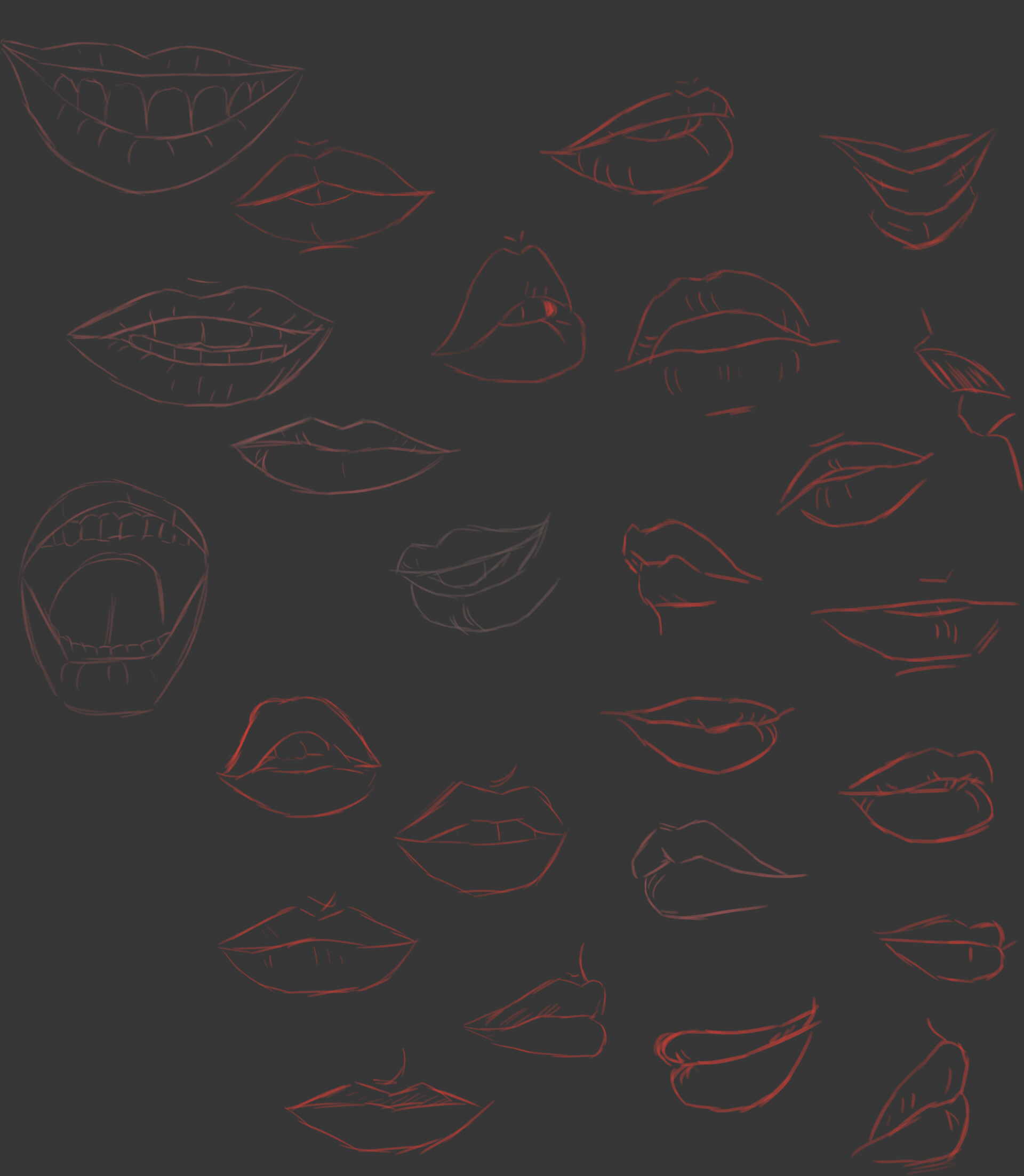 ArtStation - Mouth study