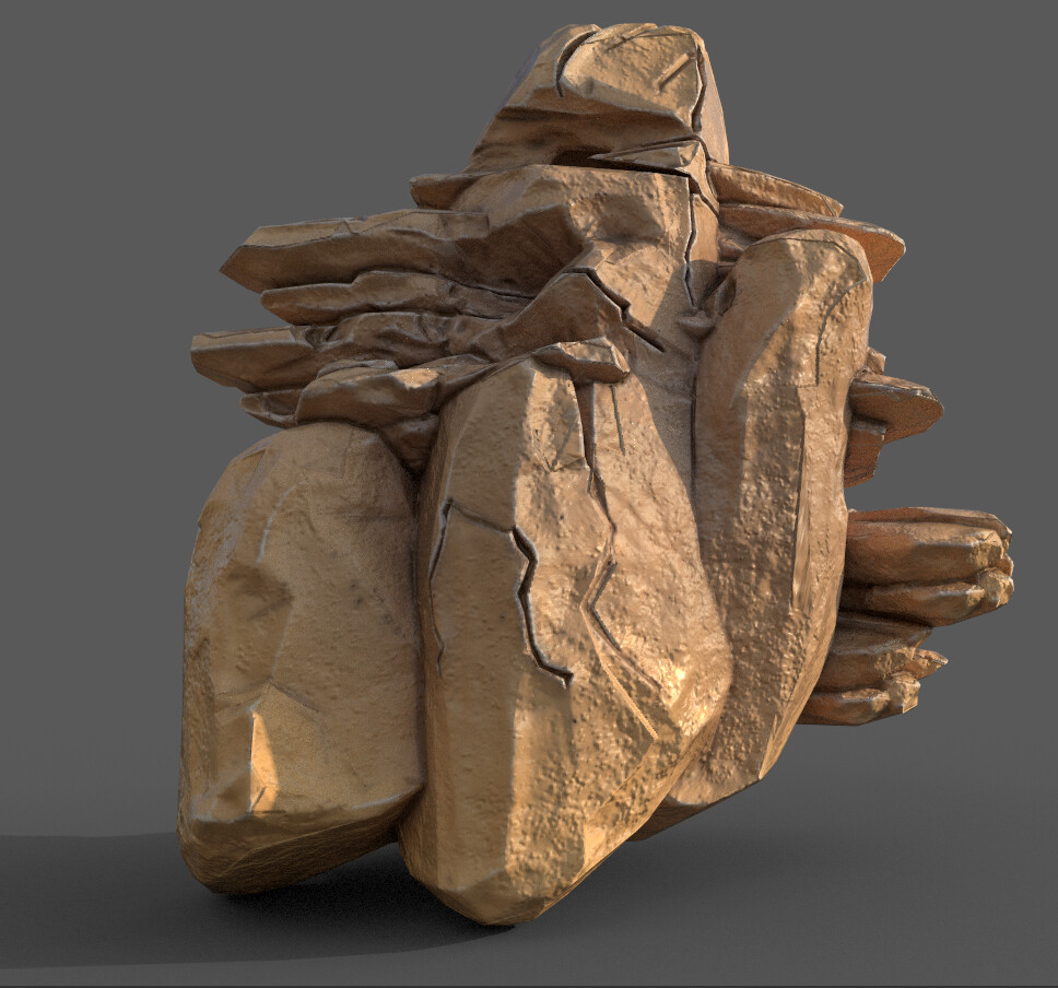 ArtStation - Stylized Rock Stack