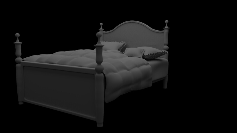 ArtStation - Bed Model