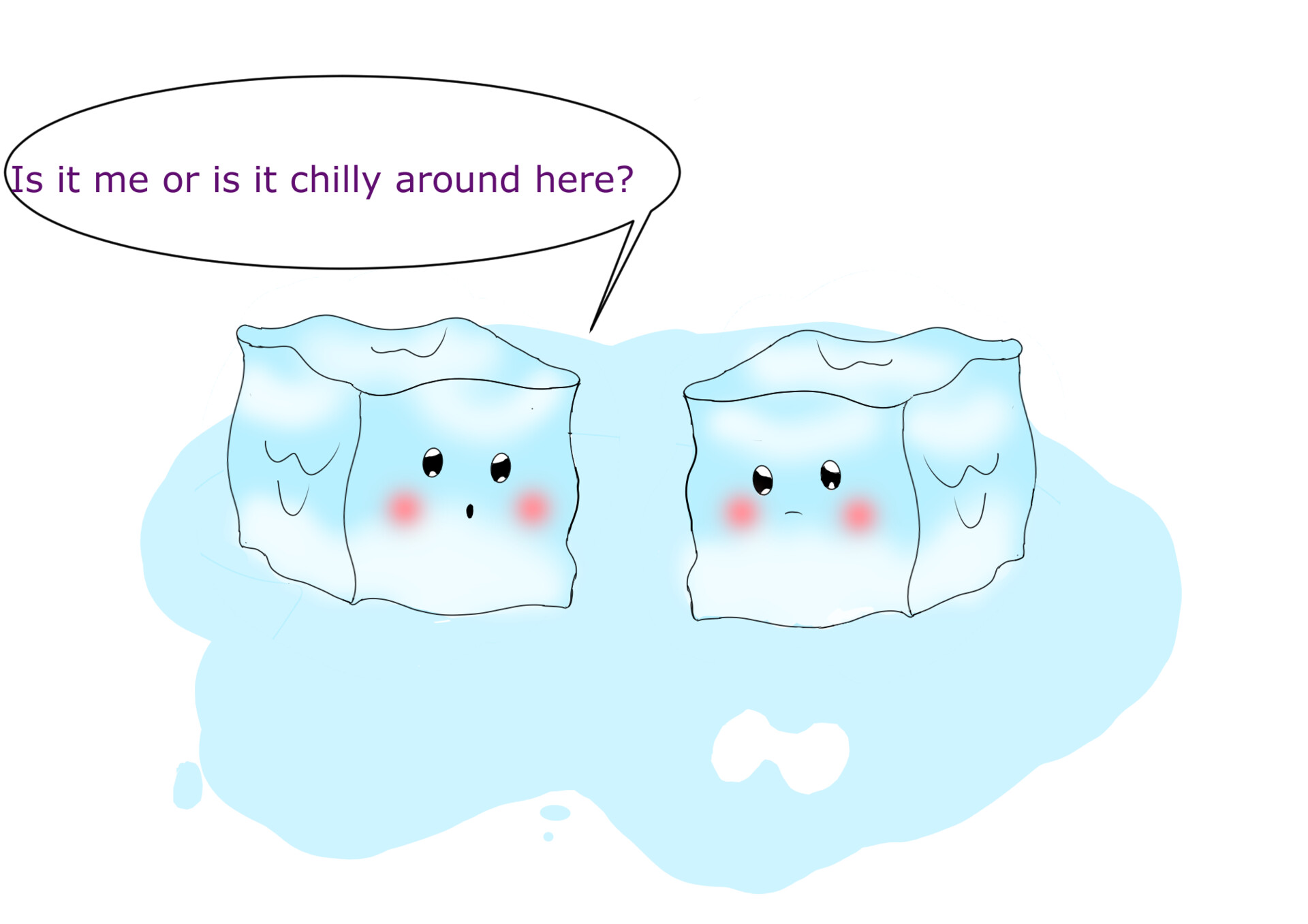 Chilly Willy Crying Ice Cubes