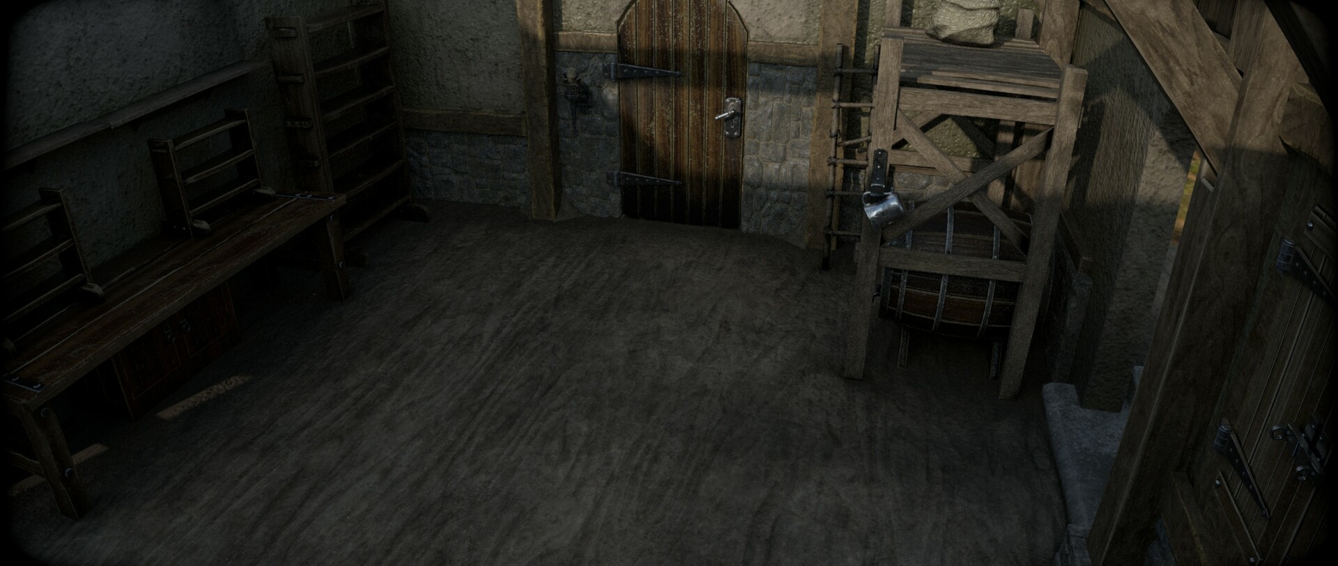 medieval cellar floor