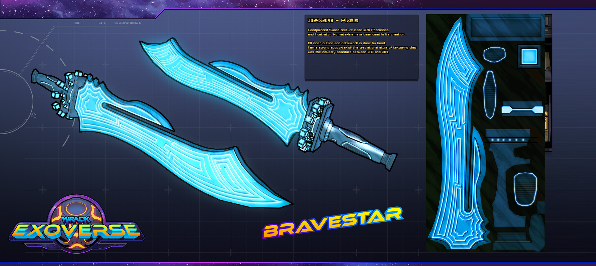 ArtStation - a render of the sword from wrack Exoverse