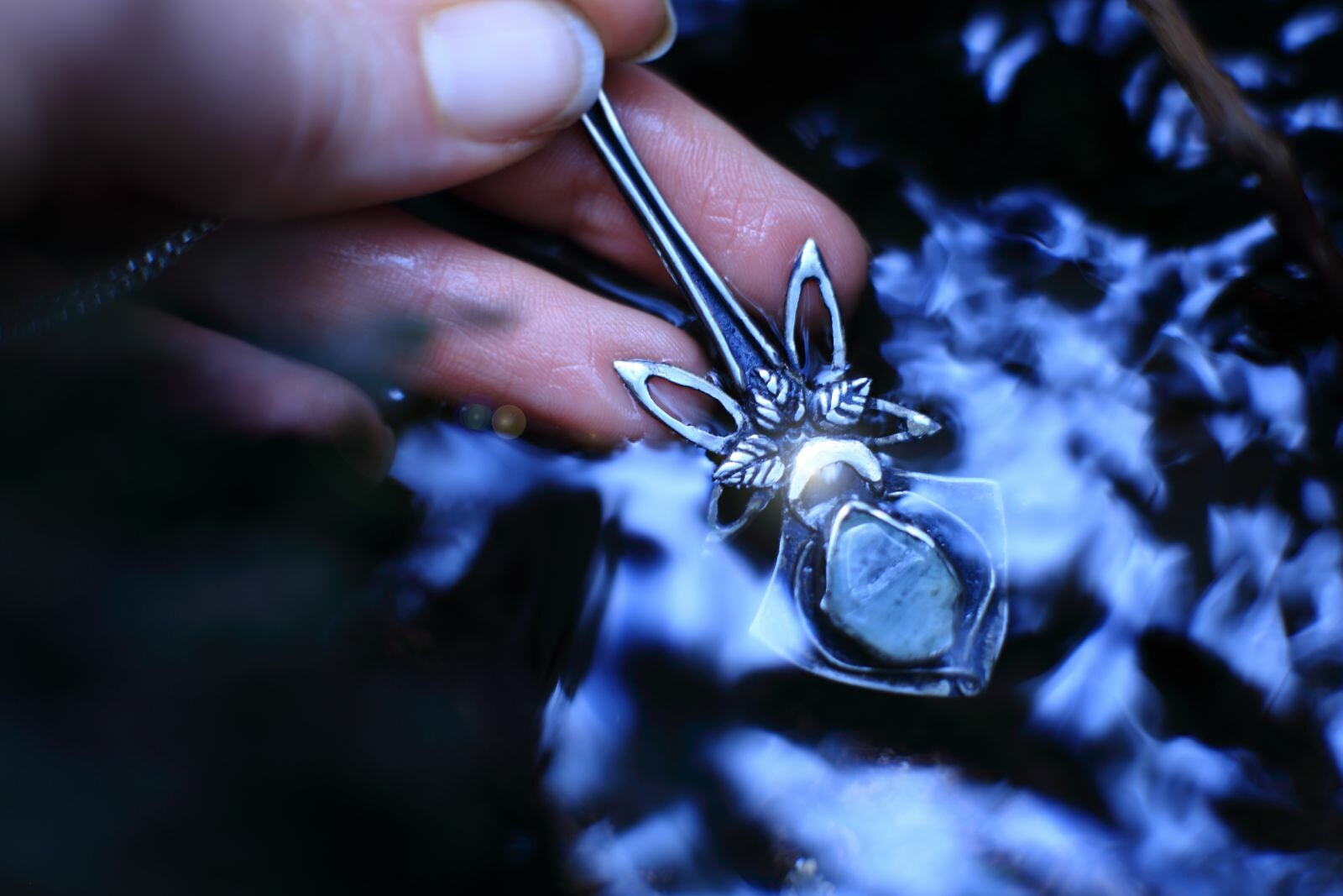 Aelin Laer - " Water Spirit " Celtic Silver Talisman