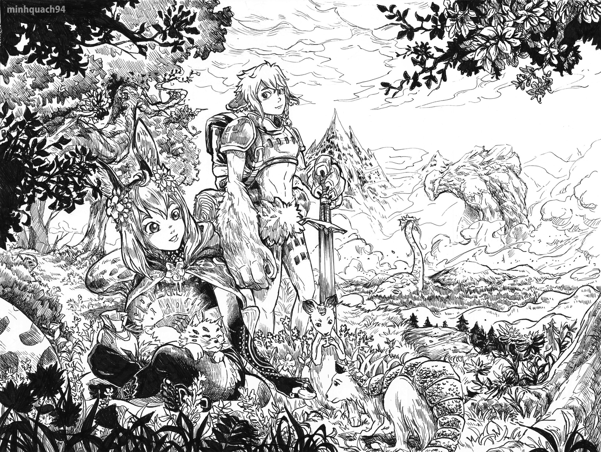 Minh Quach - Fantasy drawings