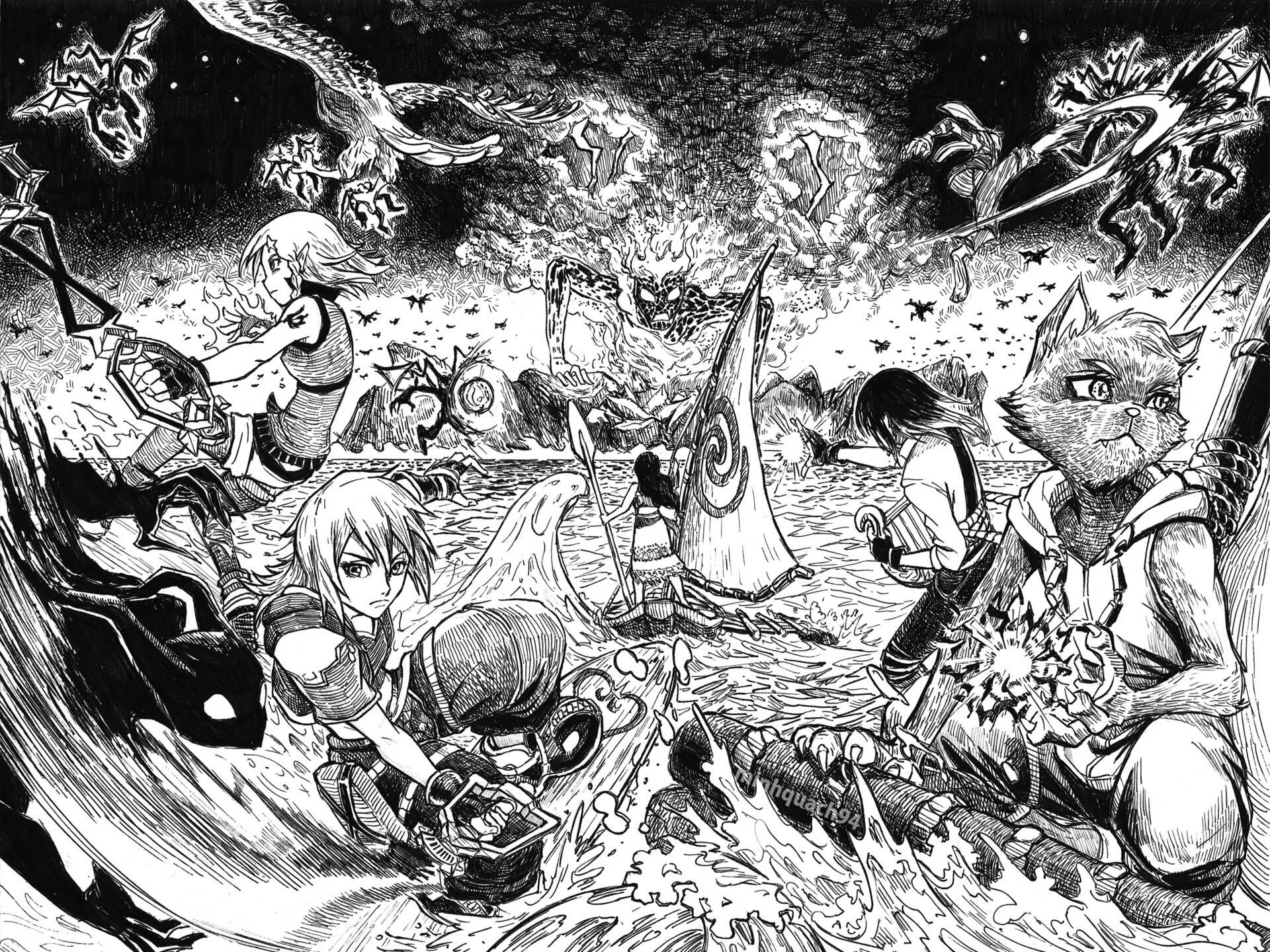 Minh Quach - Fantasy drawings