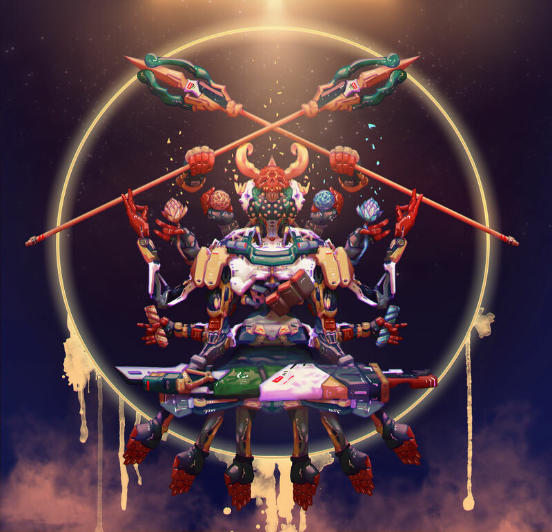 ArtStation - (OC)Wisdom King Gundari