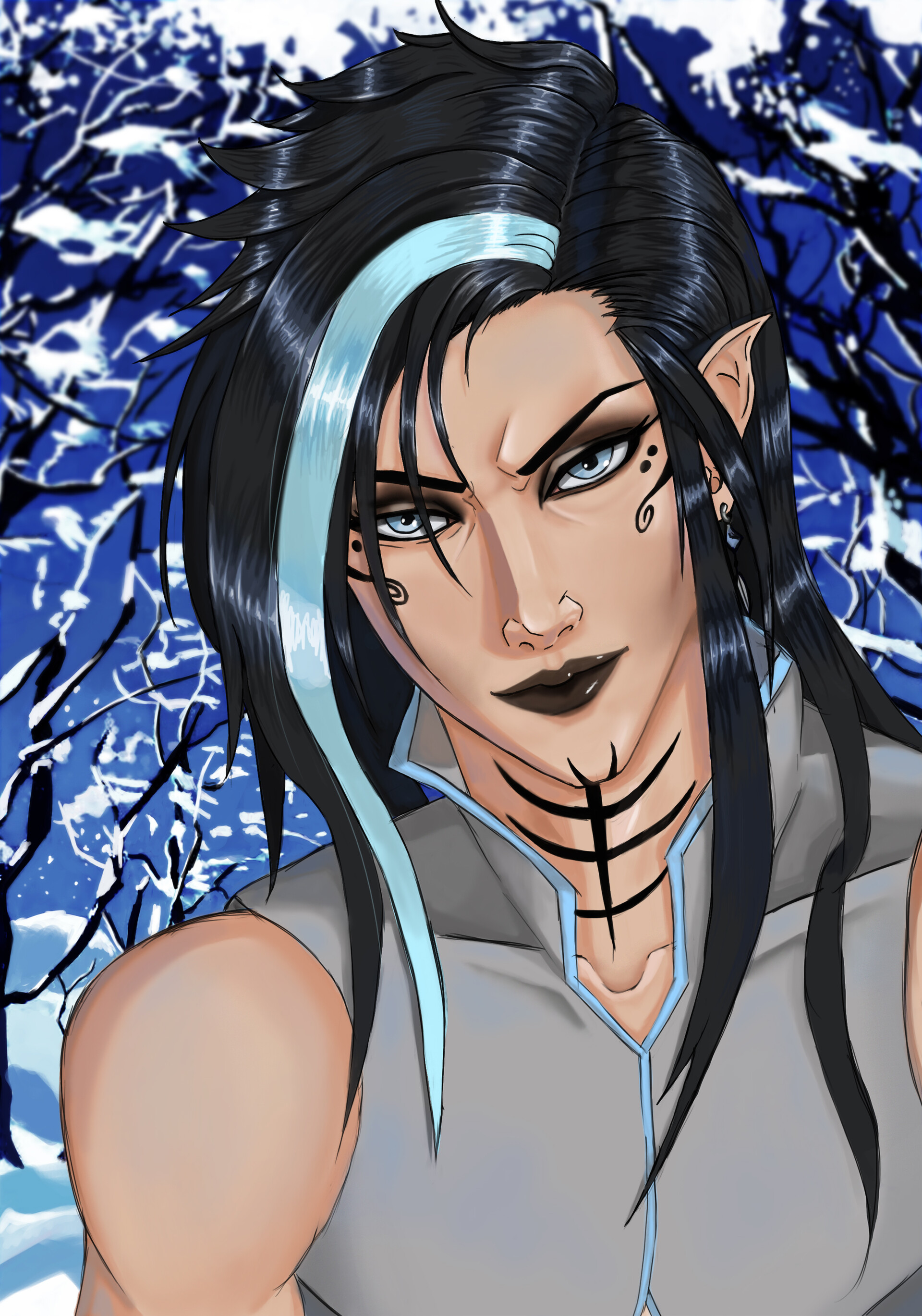 ArtStation - Anime self portrait