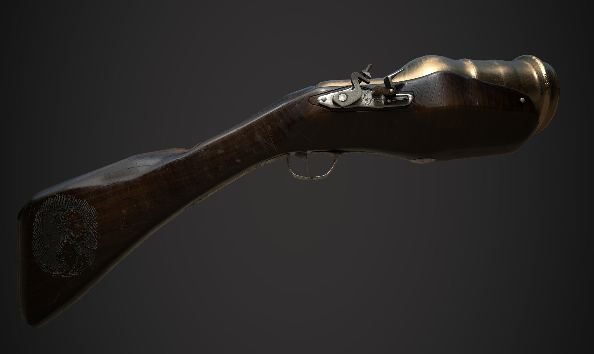 ArtStation - Grenade Launcher Flintlock, "Charlotte"
