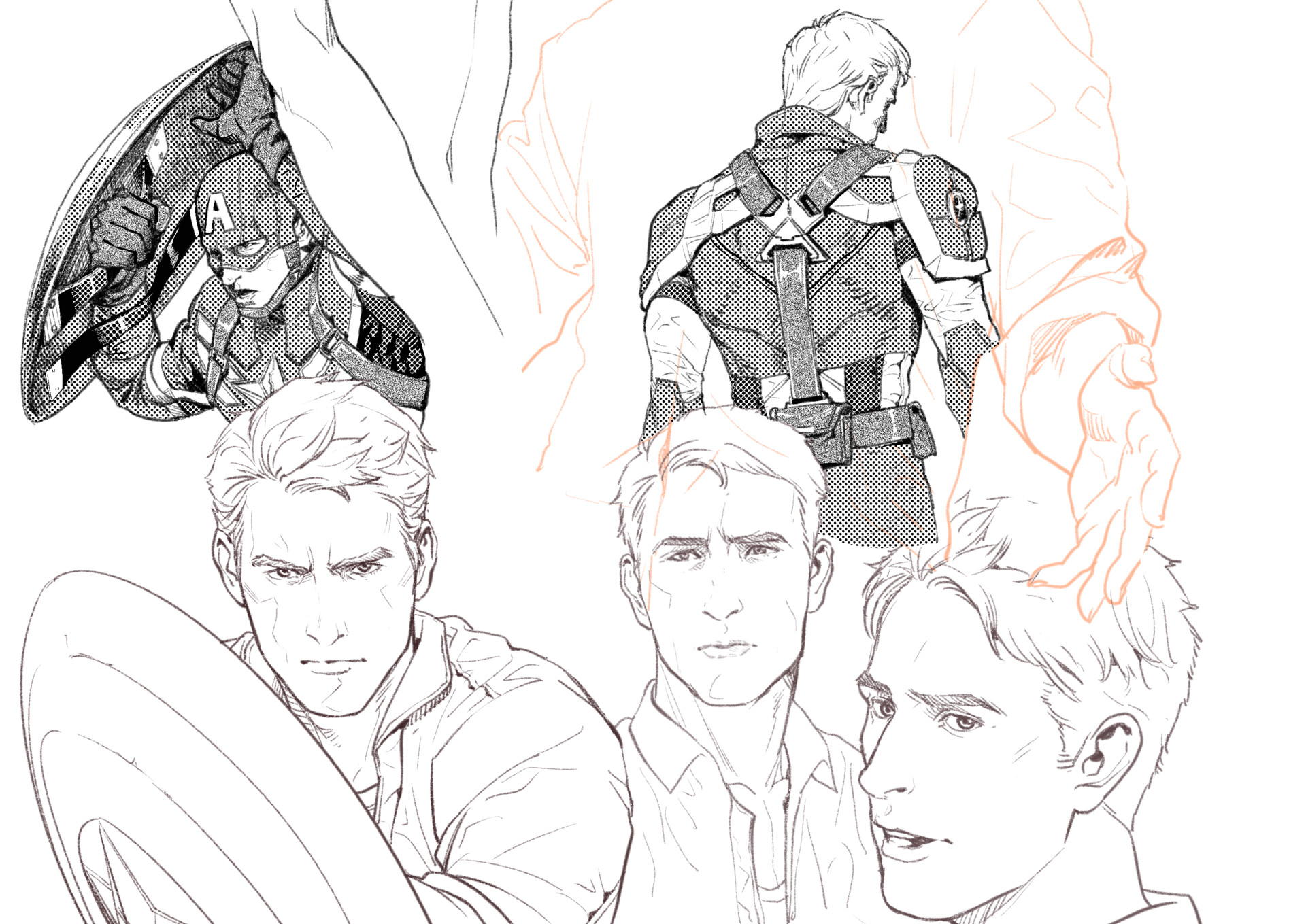 ArtStation - Marvel doodle