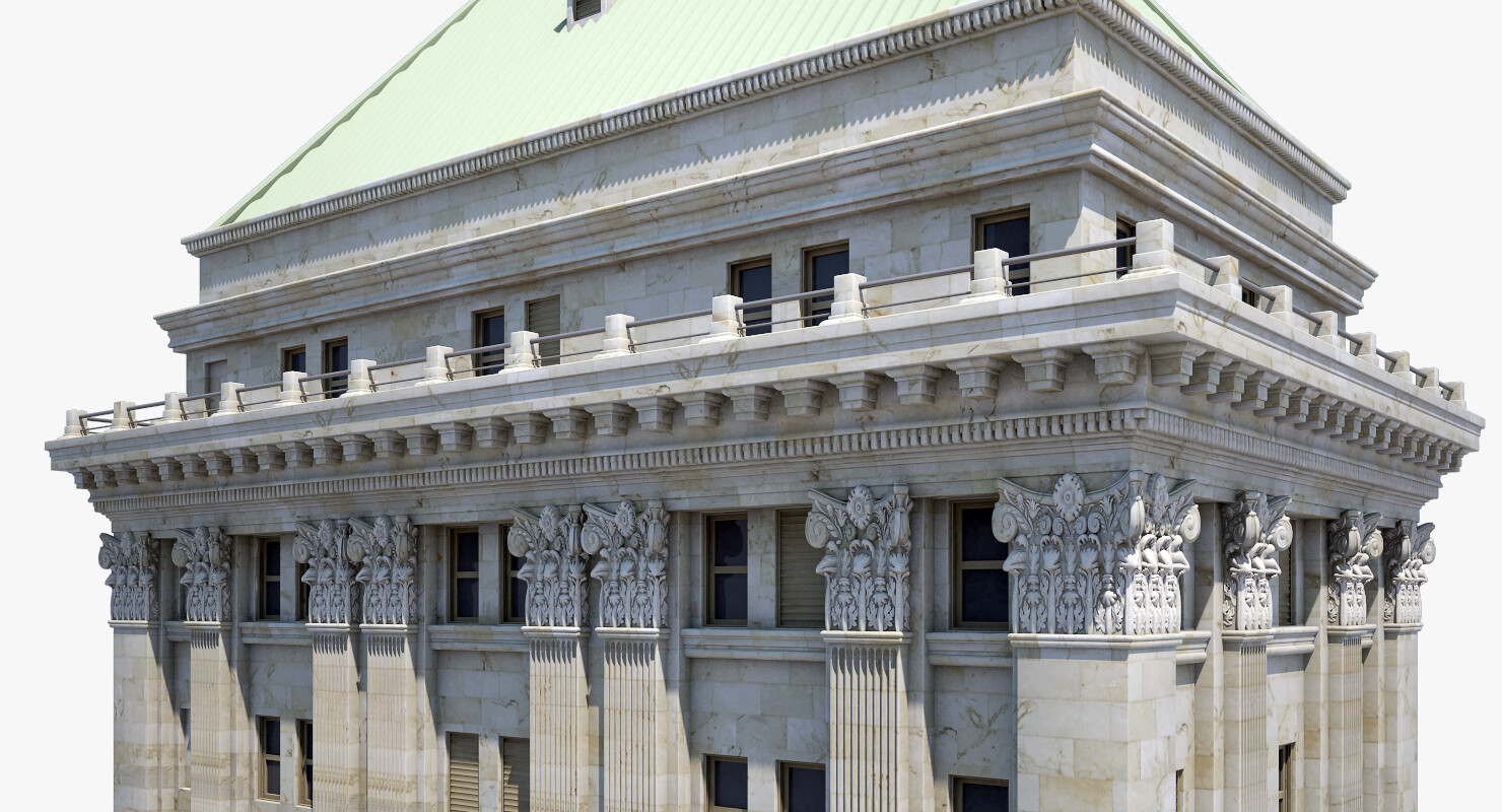 Tim Shaw - New York Stock Exchange Building 3d model