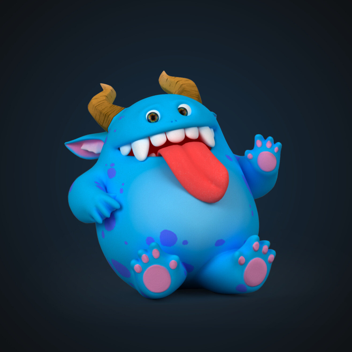 ArtStation - Greedy monster 貪吃怪