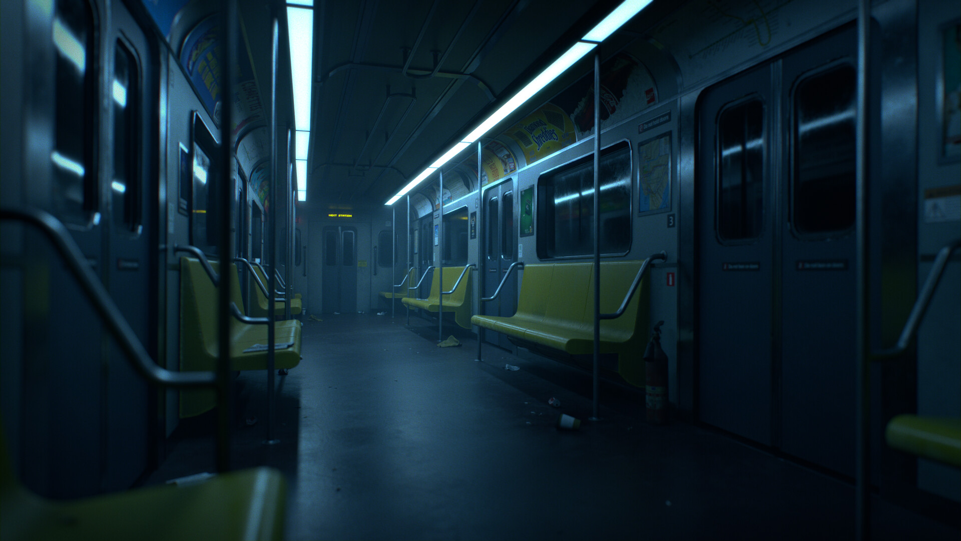 ArtStation - Metro train practice