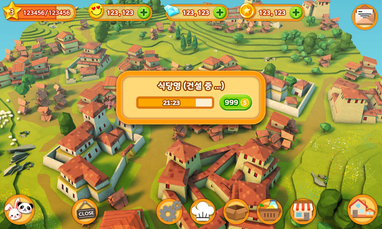 Chiyeon Park - Mobile Game "MY LITTLE COOK" UI Concept