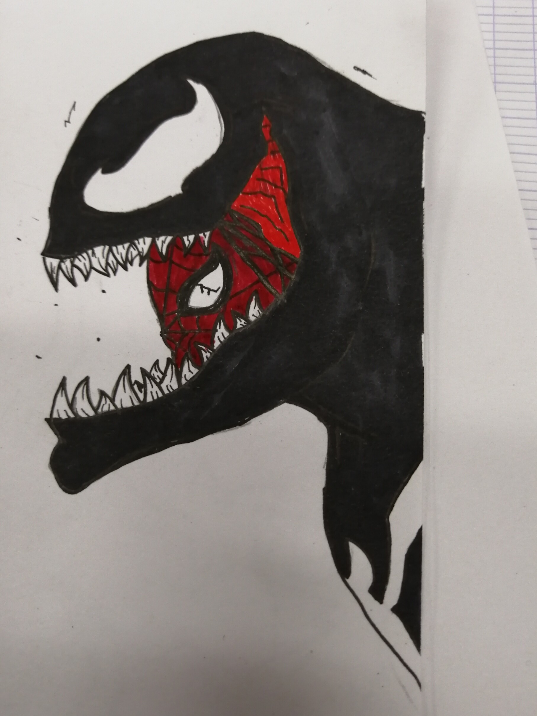 ArtStation - Venom eating Spider-Man