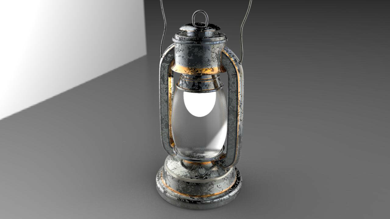 ArtStation - Grunge Texture Lantern Modeling Texturing in 3D MAYA