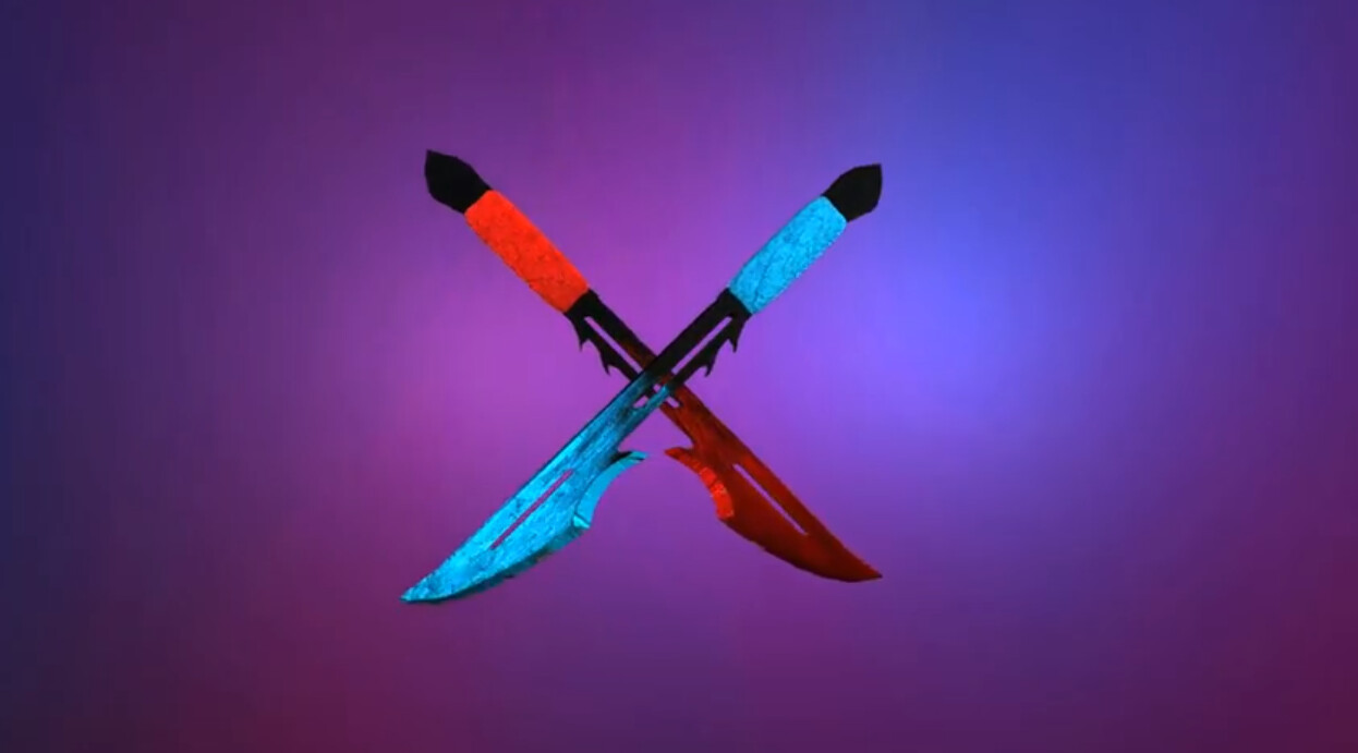 ArtStation - fire and ice blades