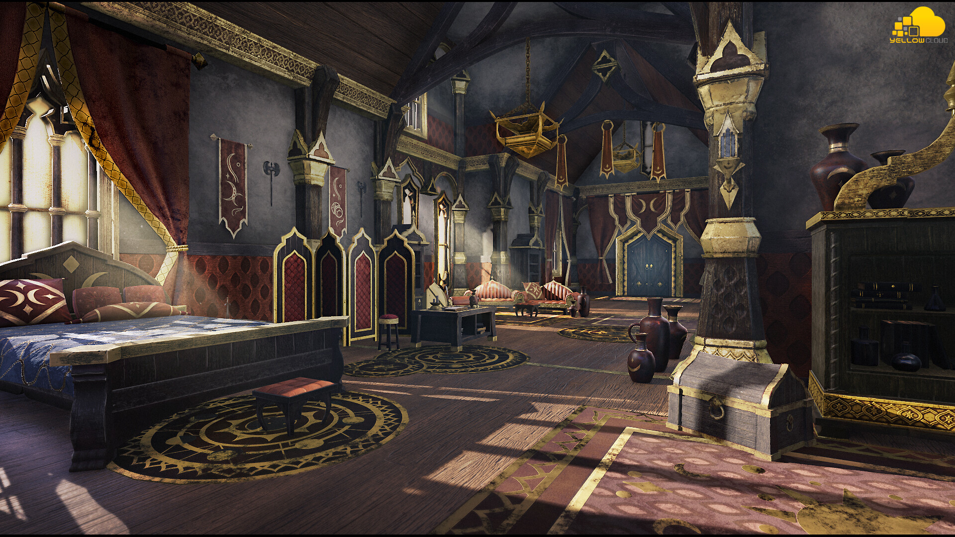 ArtStation - Furnished Interior - Game Art