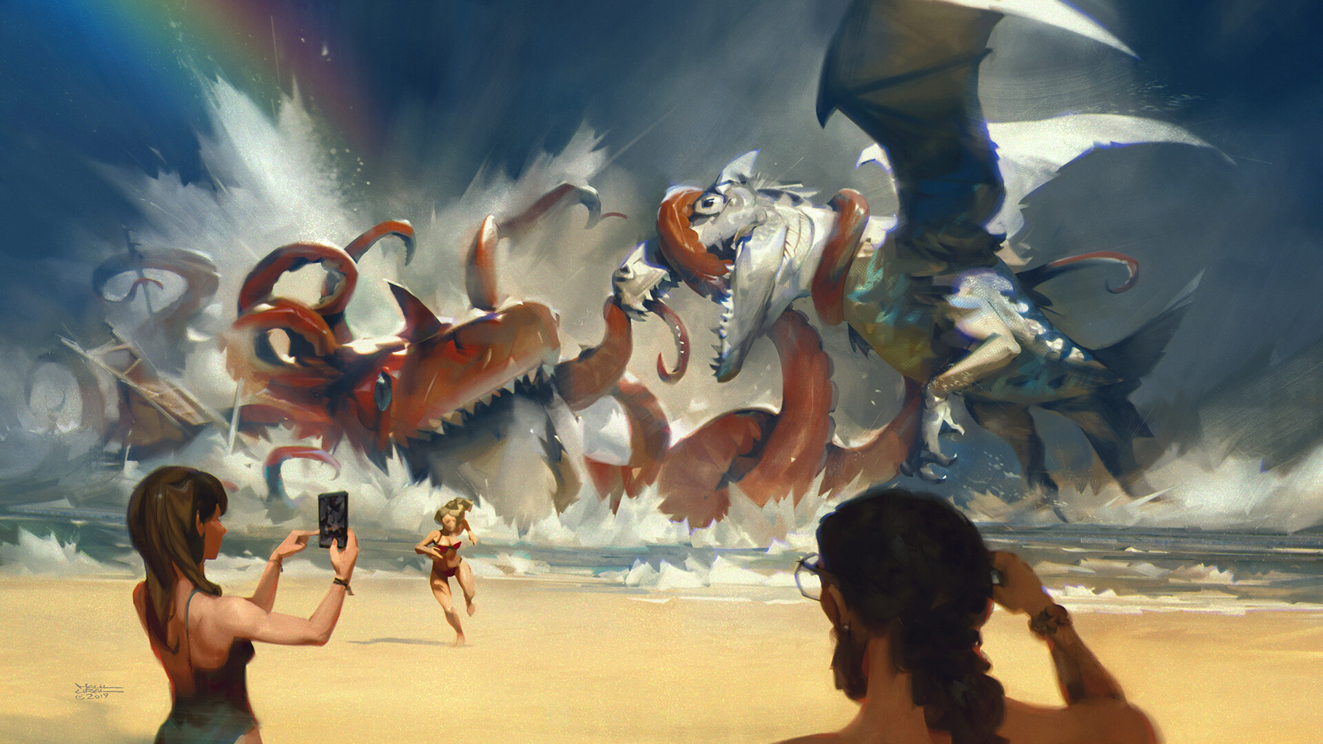 ArtStation - Sharktopus vs. Pteracuda