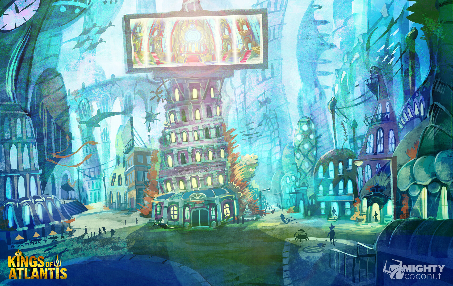 ArtStation - Atlantis Palace and Downtown