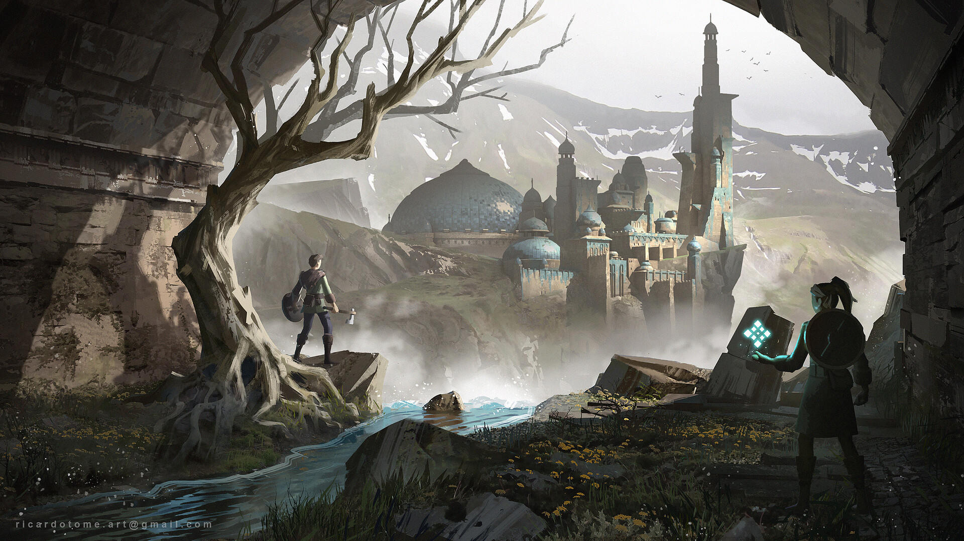 Blue Domes by Ricardo Tomé : r/ImaginaryCastles