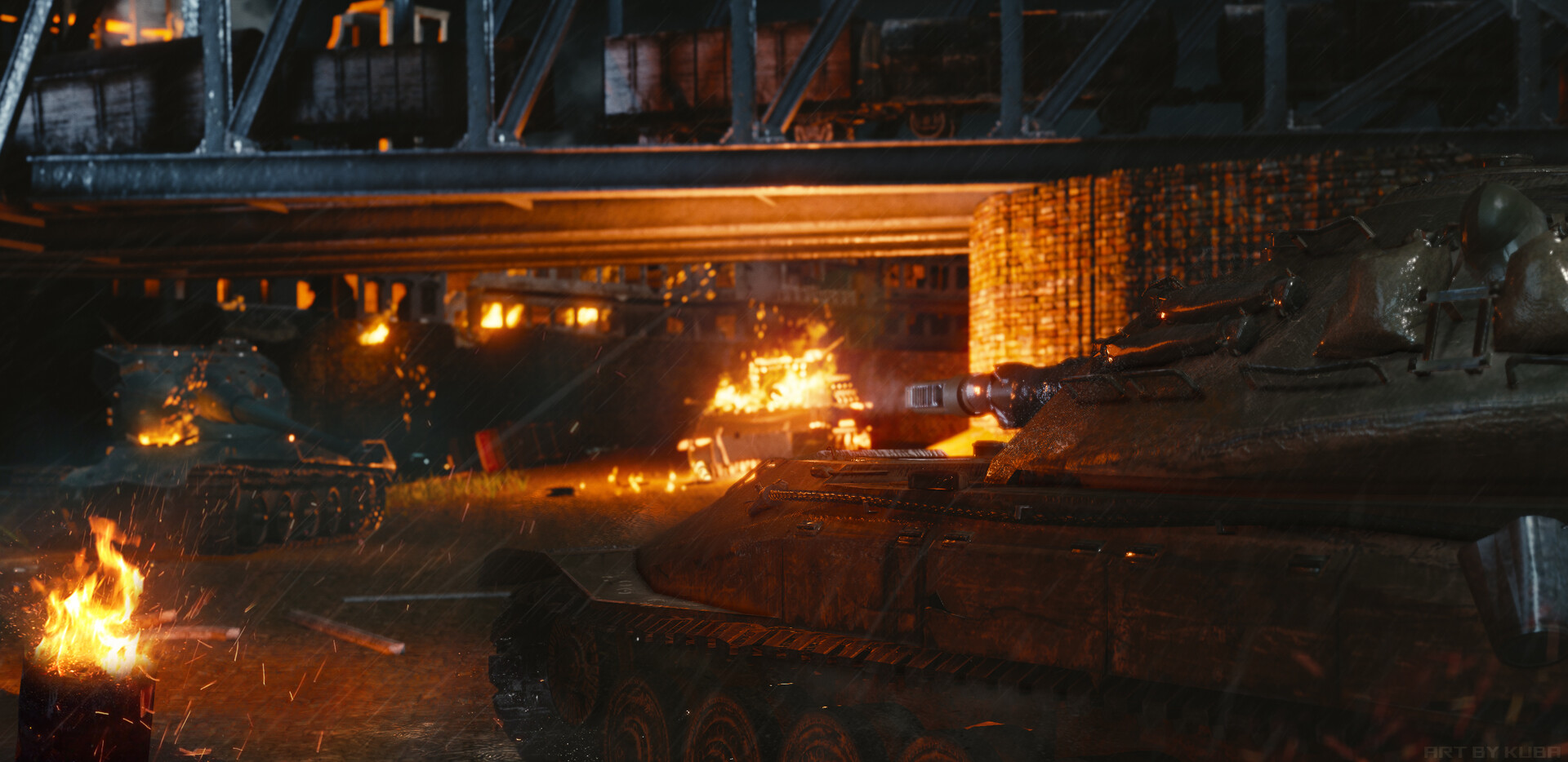 ArtStation - Tank battle