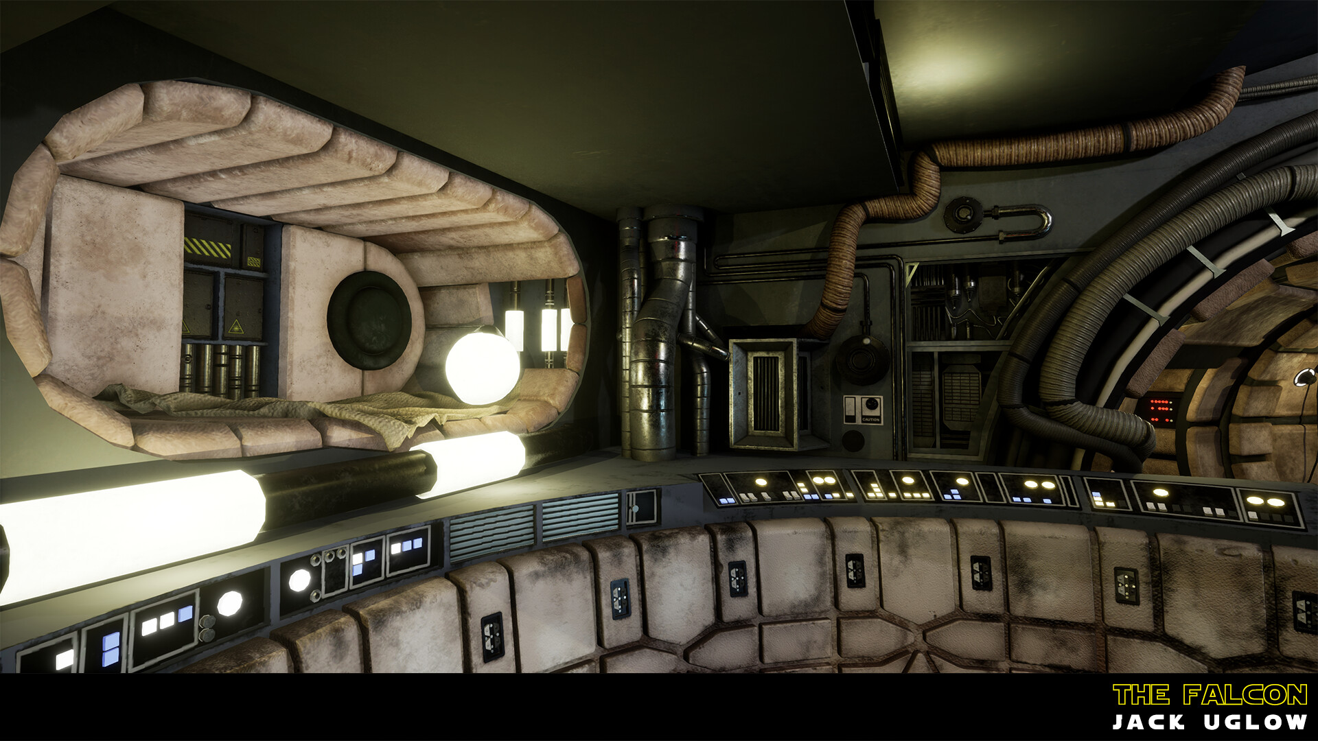 Jack Uglow - Millennium Falcon Interior Environment Art