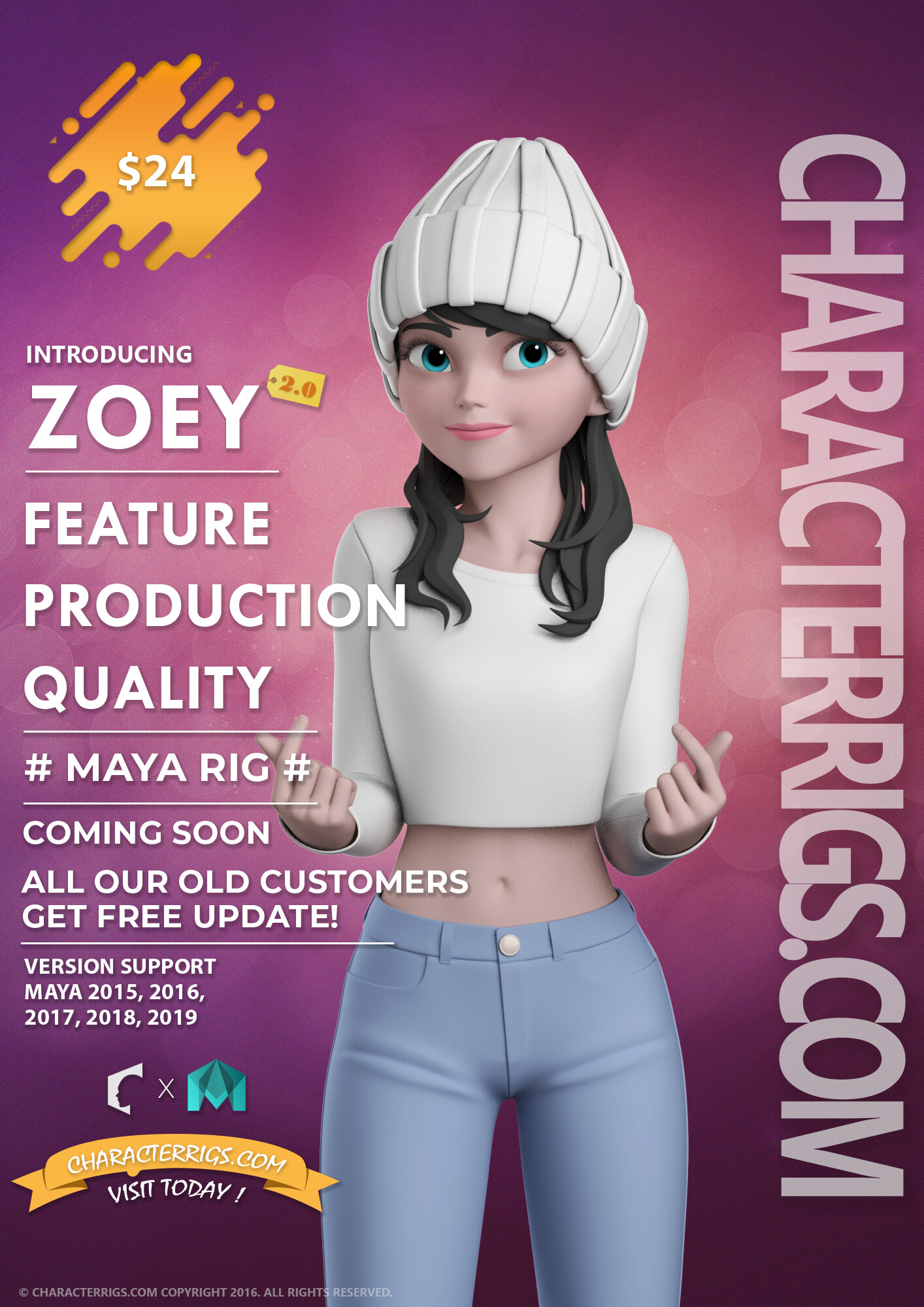 ArtStation - Zoey Rig 2.0