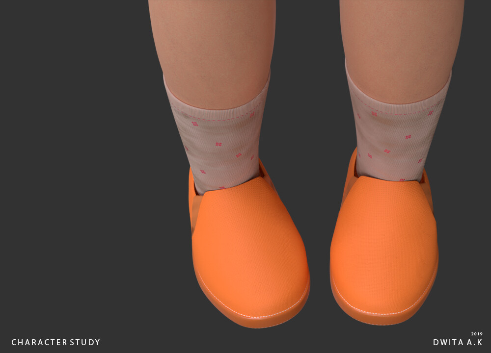 ArtStation - Character Study - Orange Shoes