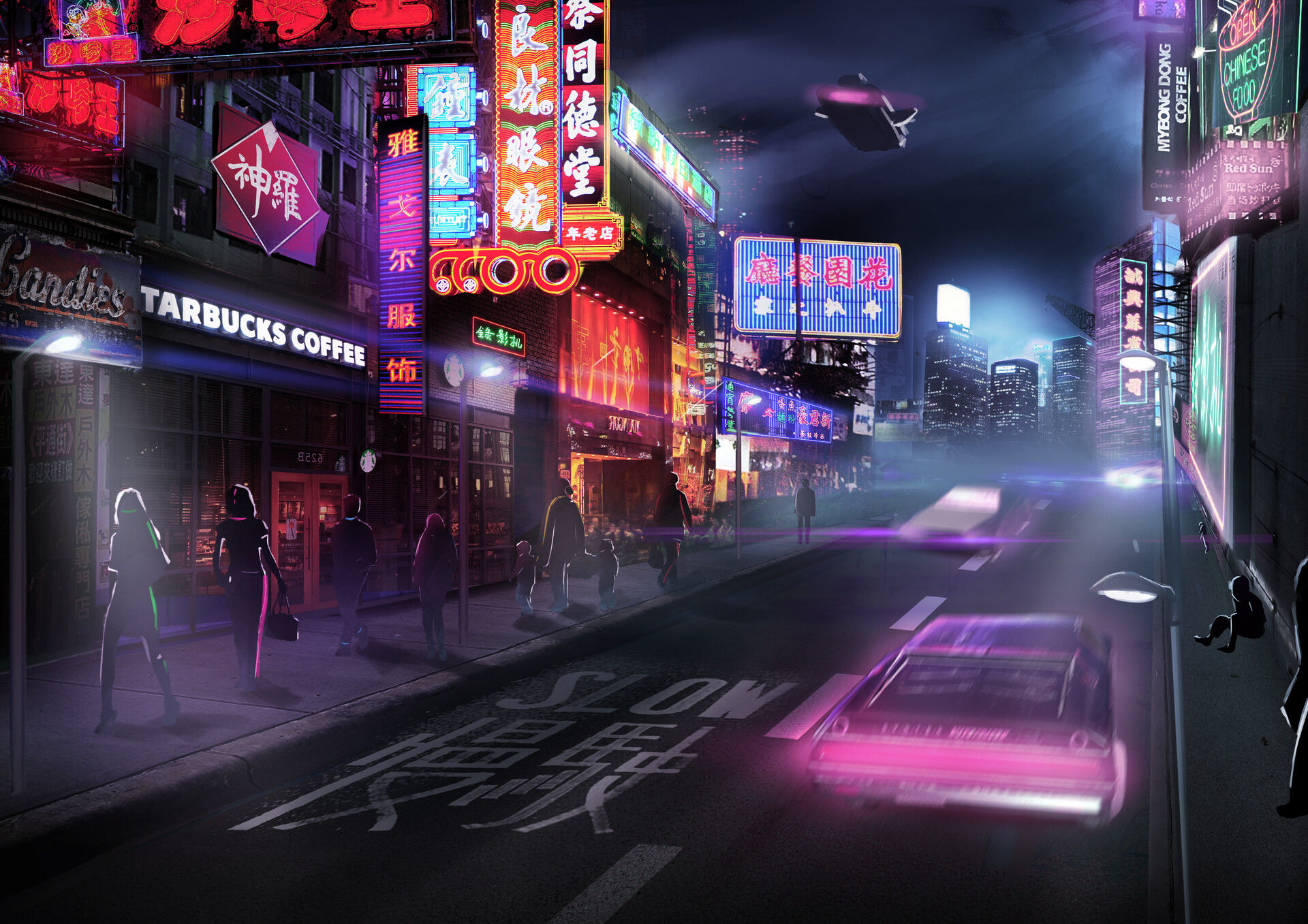 ArtStation - Cyberpunk Neighbourhood