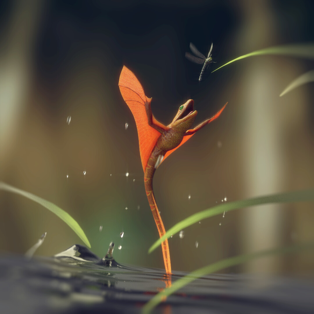 ArtStation - The flying frog
