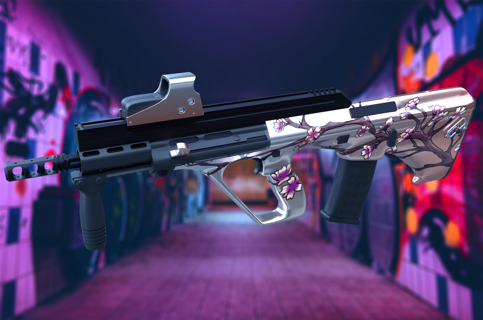 ArtStation - Modified AUG with Custom Skin