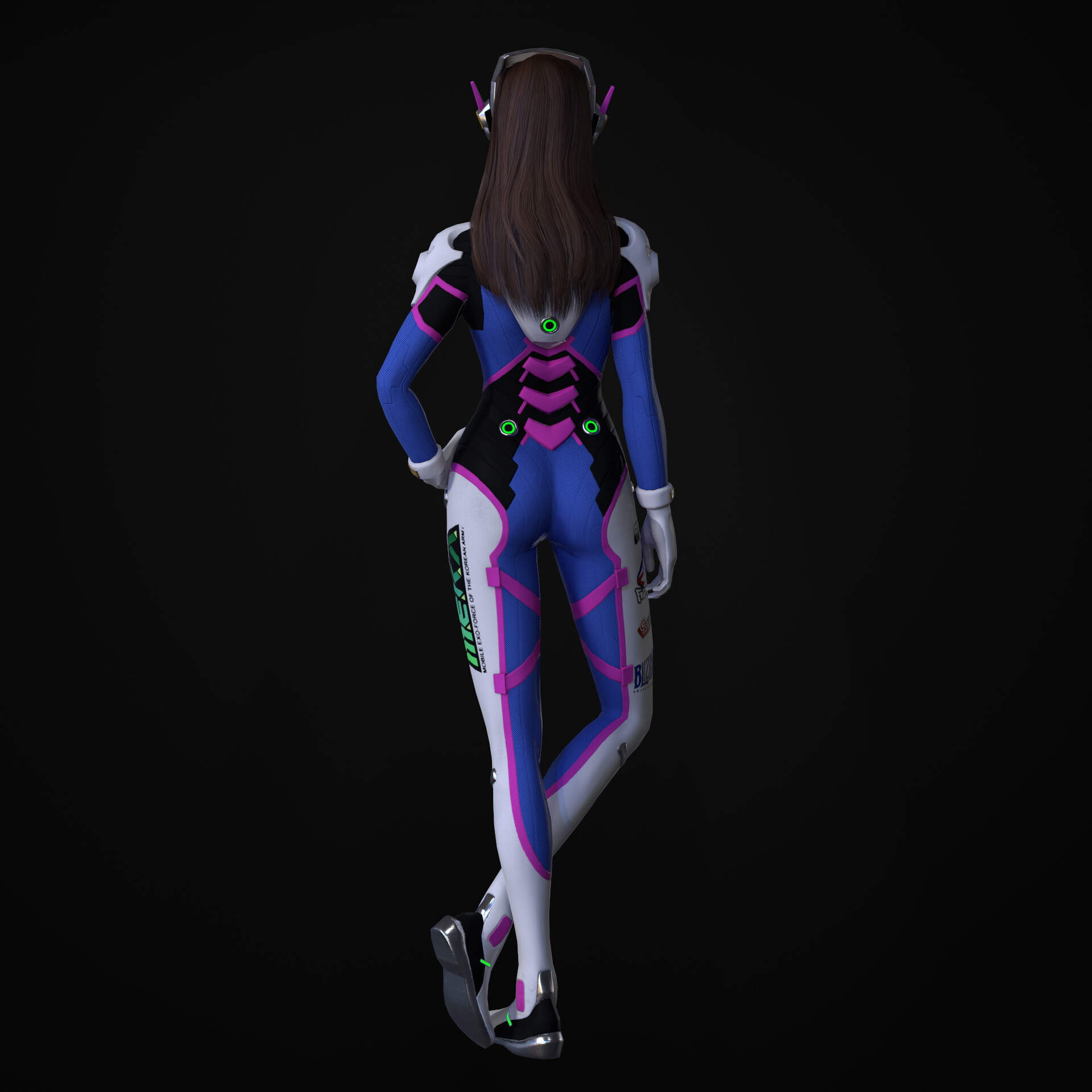 Kyungmin Kim - Overwatch D.va 3d modeling fan art