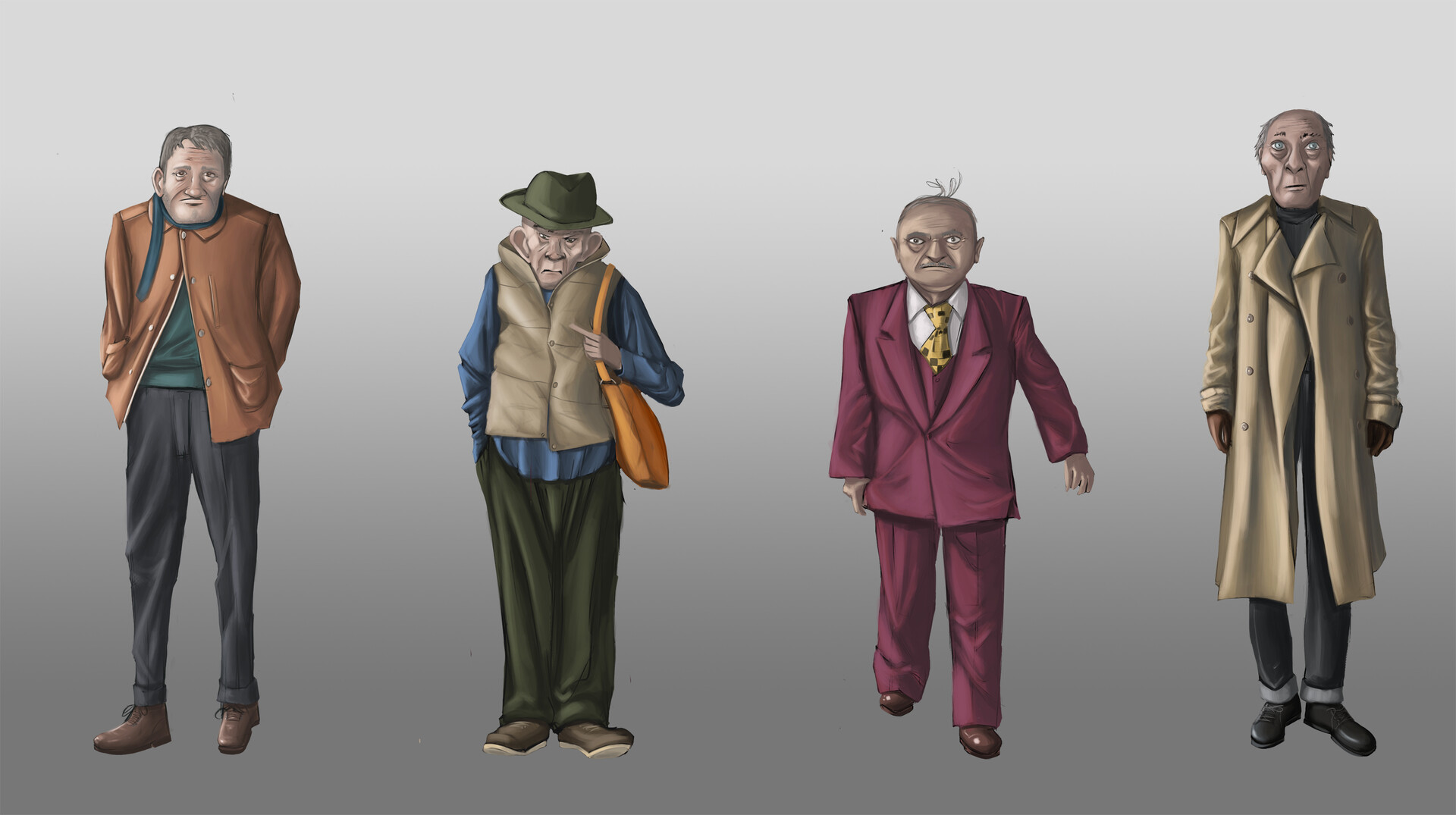 ArtStation - Elderly men study