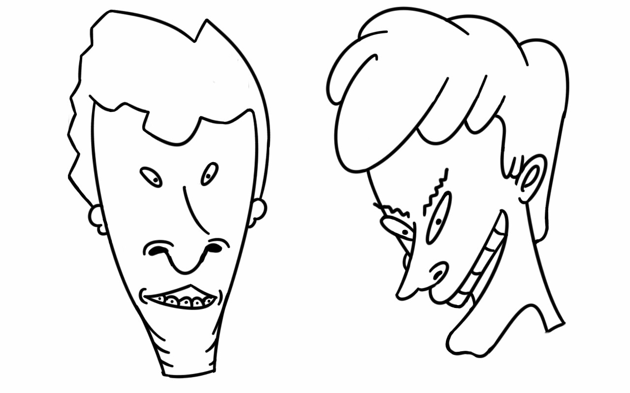 beavis and butthead coloring pictures