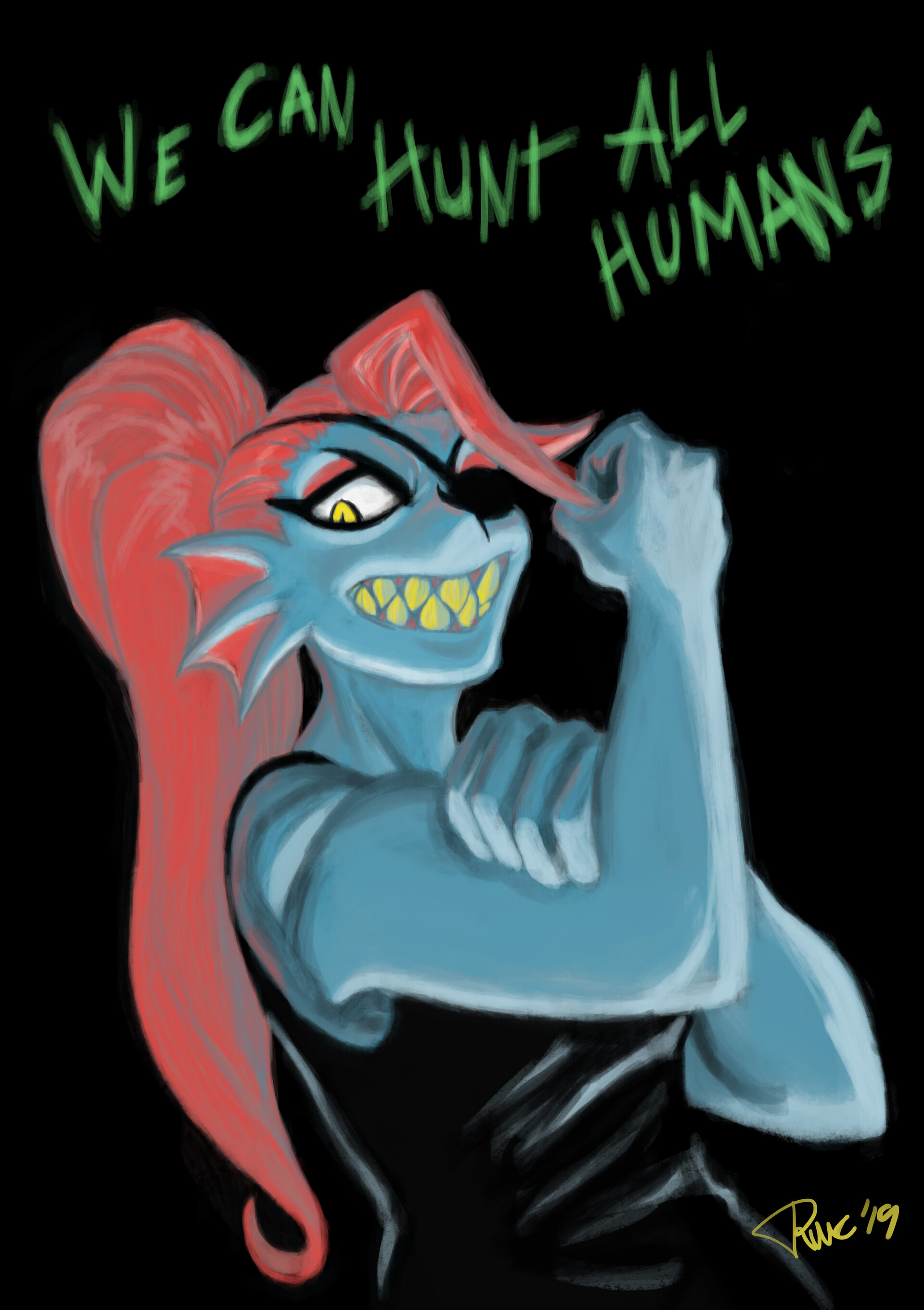 ArtStation - Undertale Fanart - UNDYNE