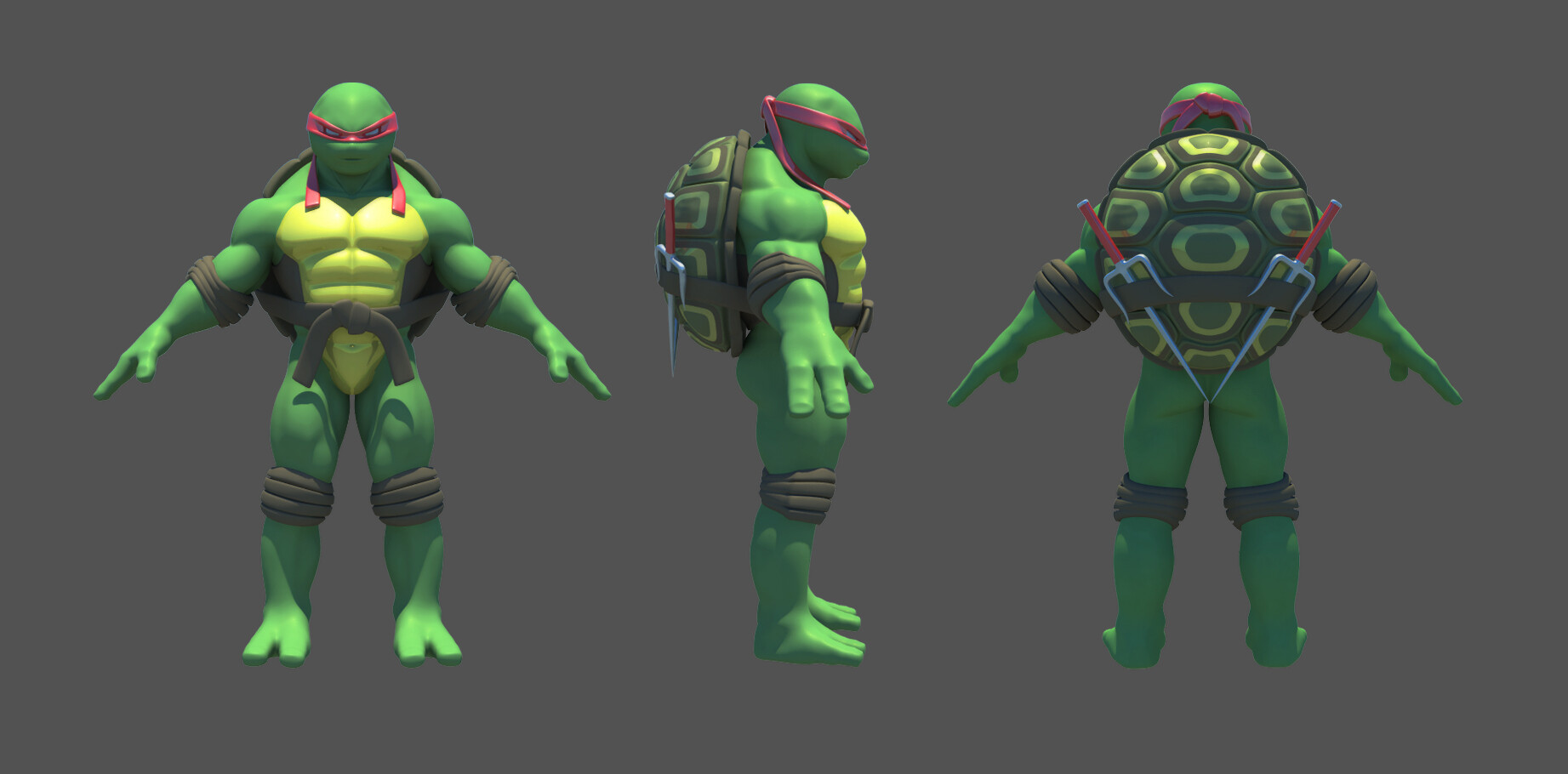 ArtStation - Raph Model Sheet