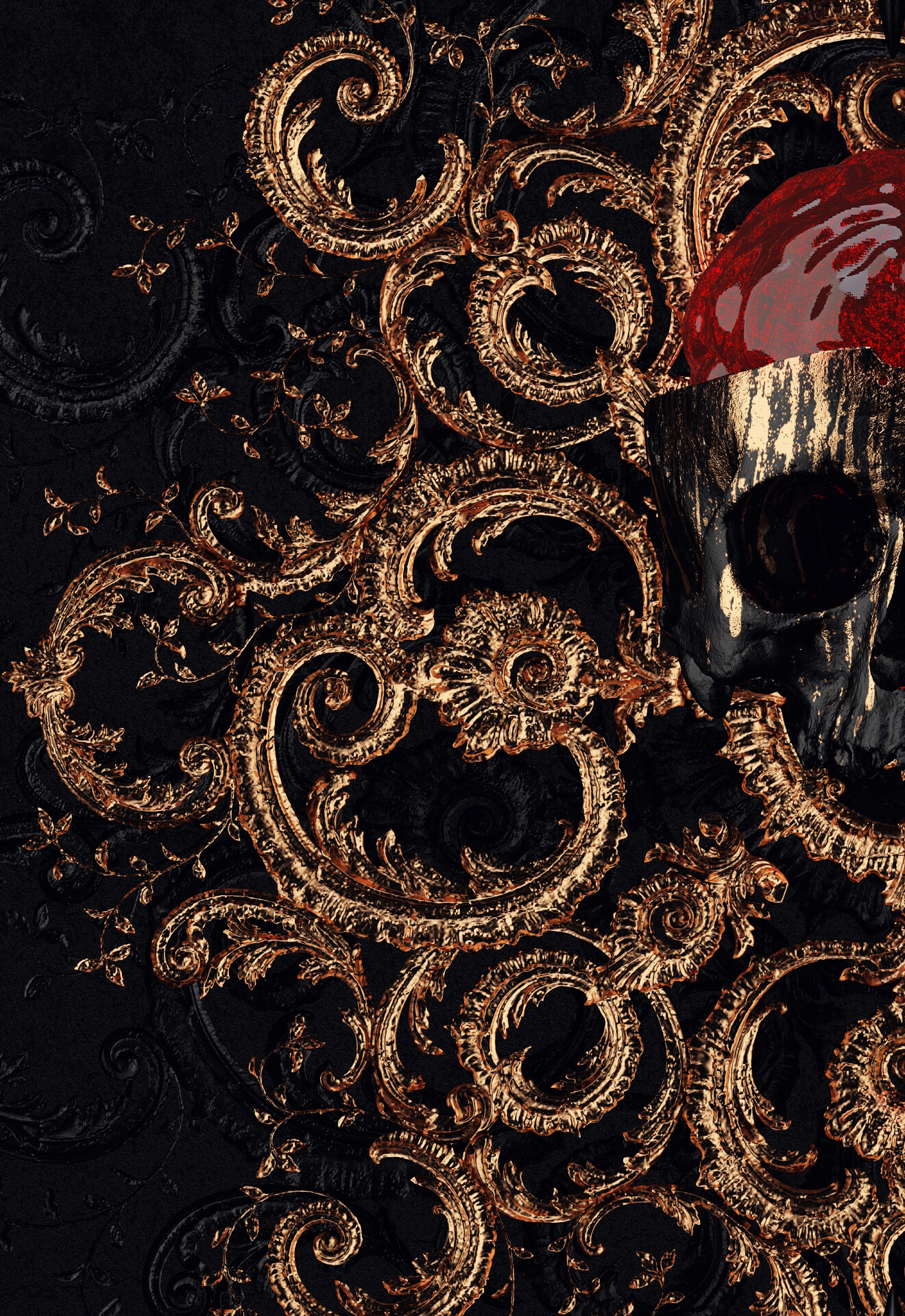 ArtStation - //Gothic Skull Style//