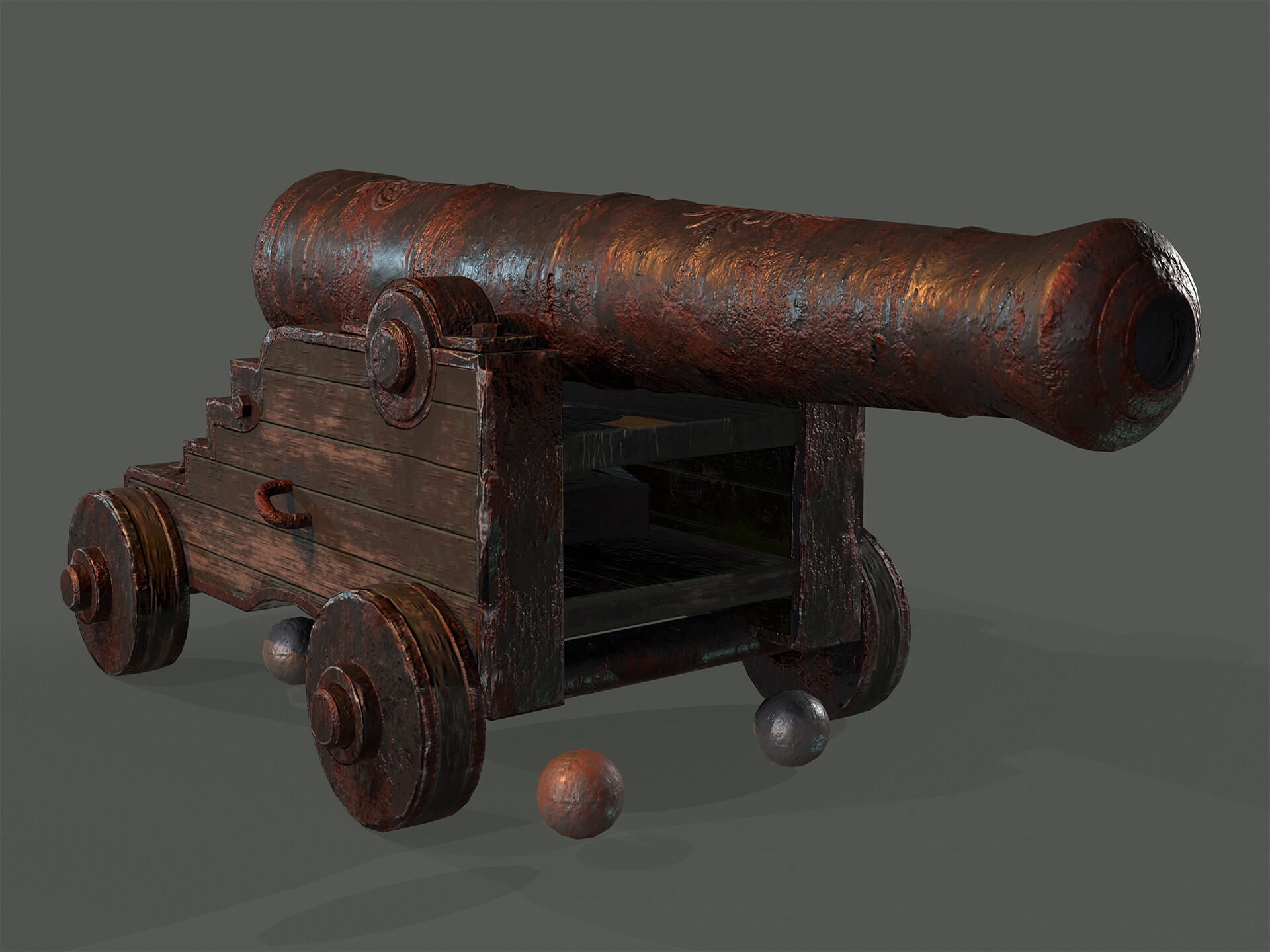 Oliver Pollard - Game Artist - 17th Century Galleon Cannon