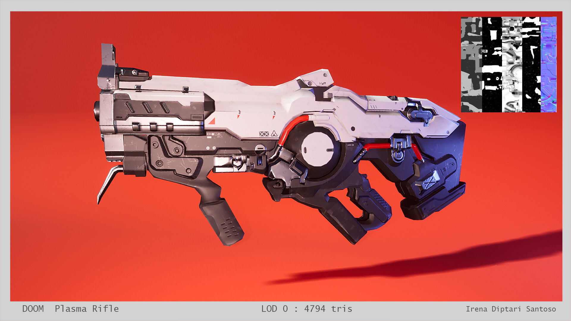 ArtStation - DOOM Plasma Rifle Study
