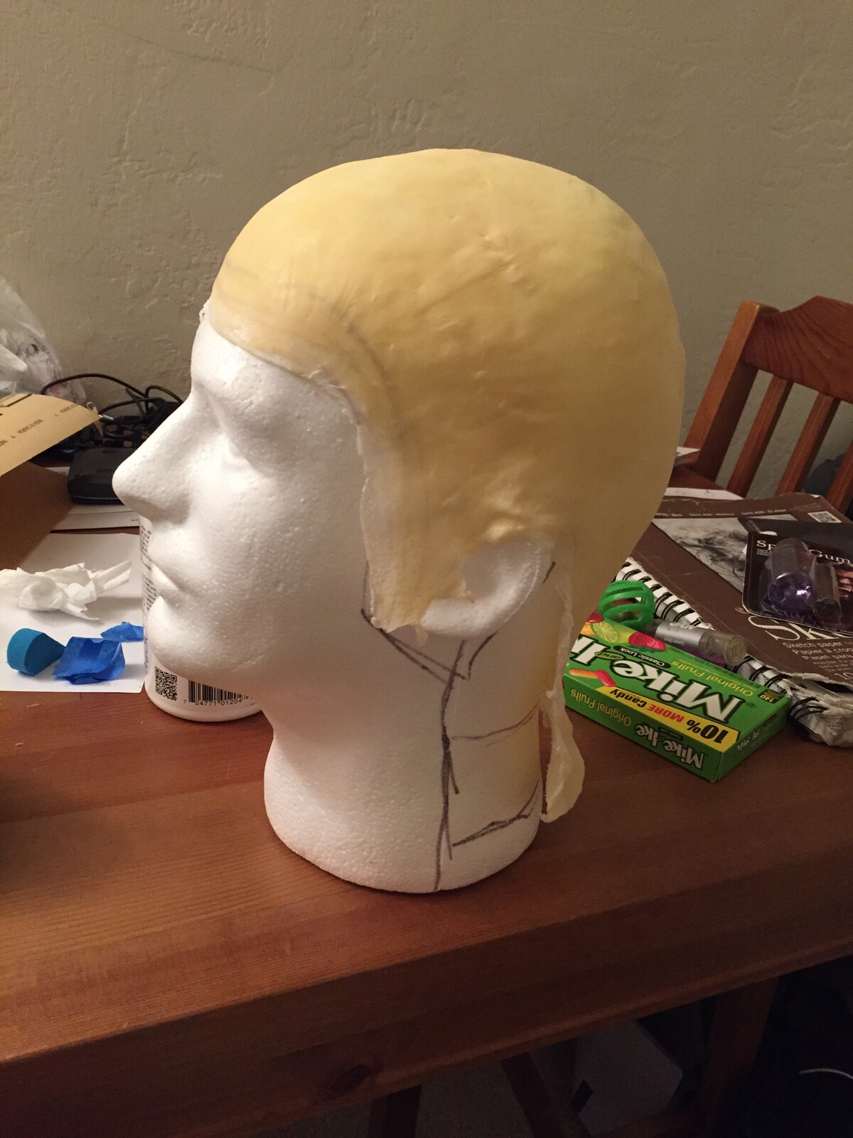 Gabriel Toscano - Burnt Scalp Prosthetic