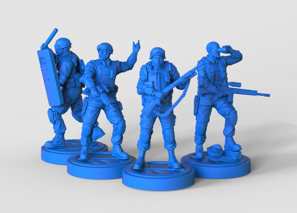 ArtStation - MNU Faction for the District 9 boardgame by Weta Workshop.