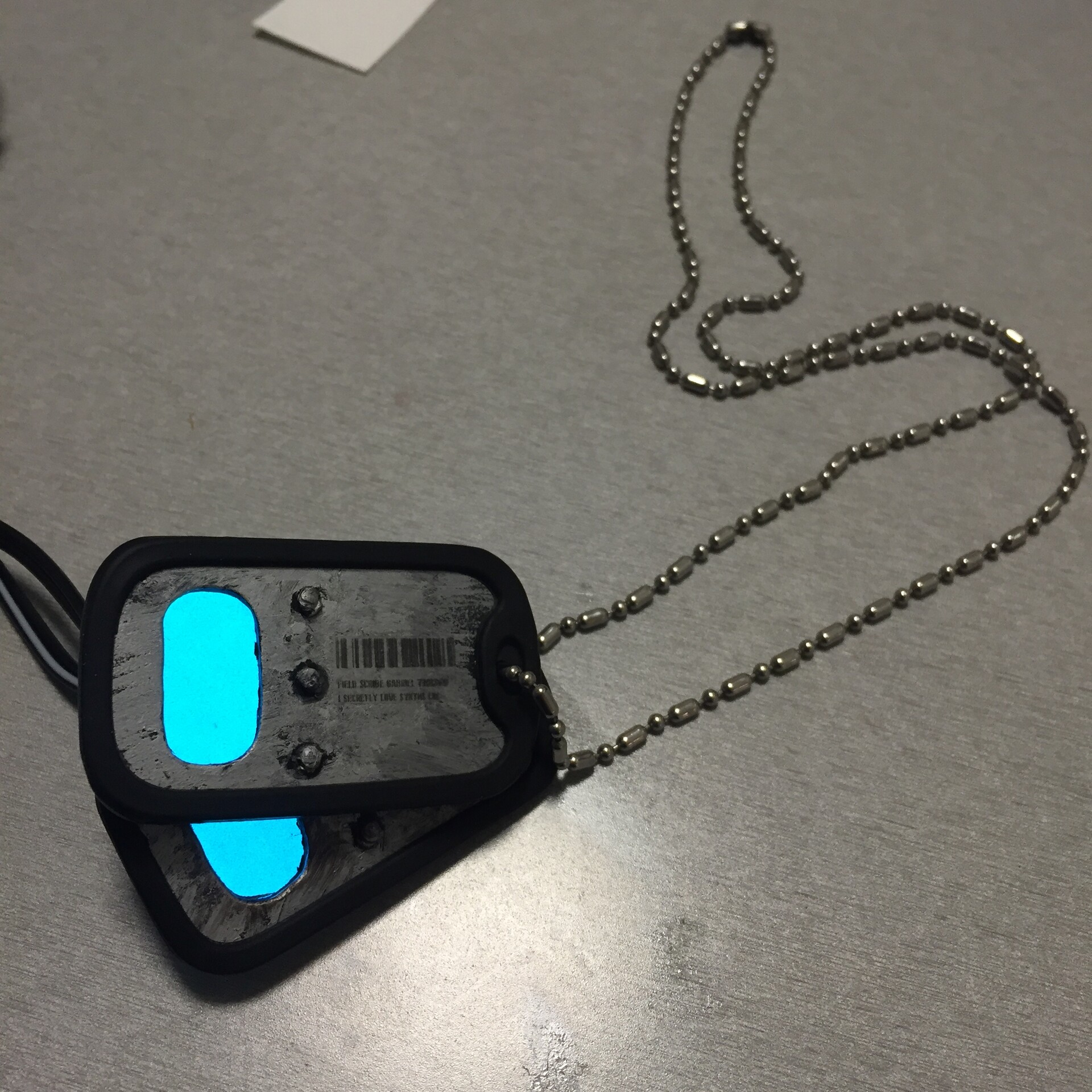 Gabriel Toscano - Brotherhood of Steel Holo Tags Replica Prop