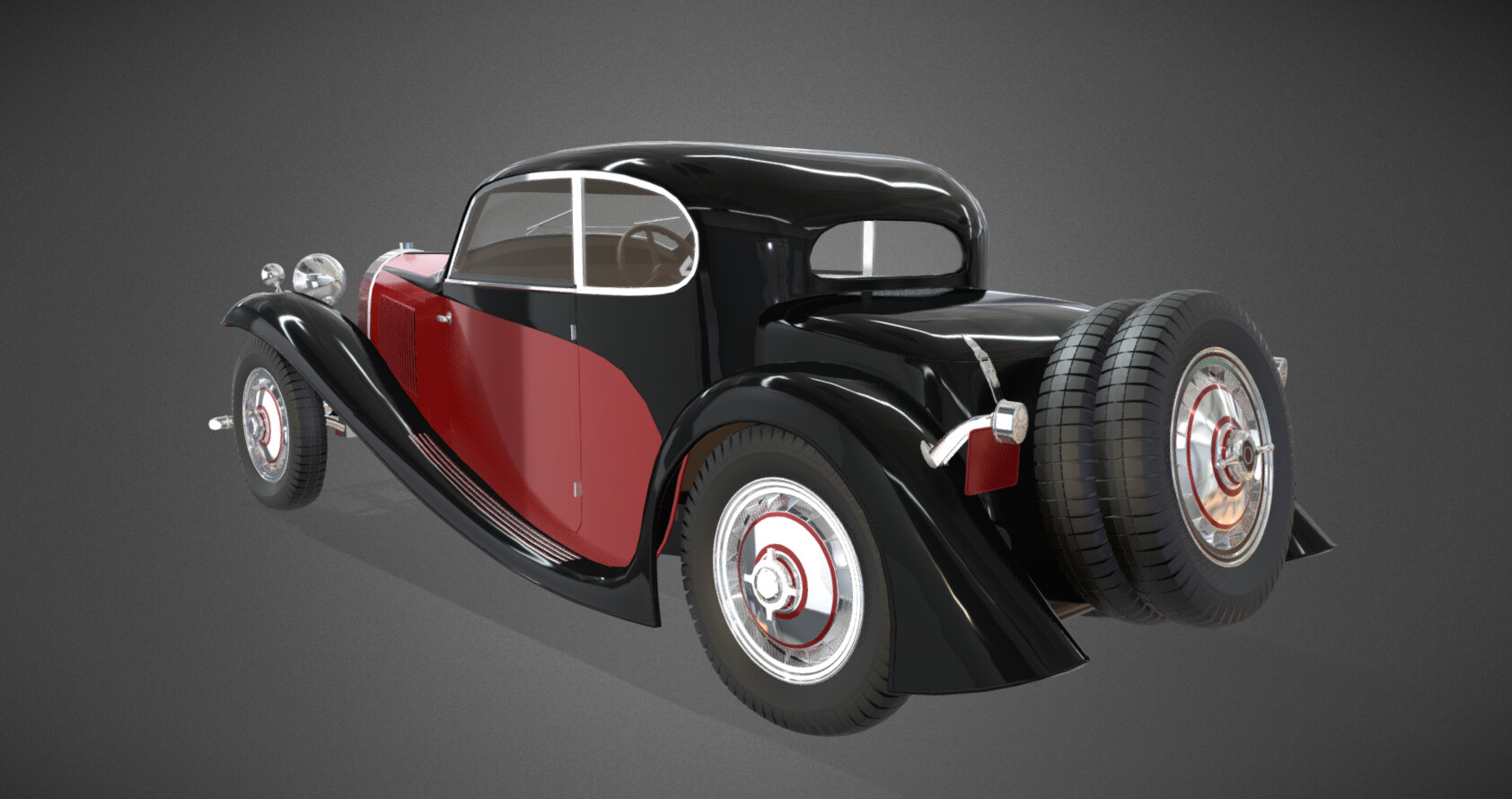 Karlijn Koning - Bugatti 50T Oldtimer car