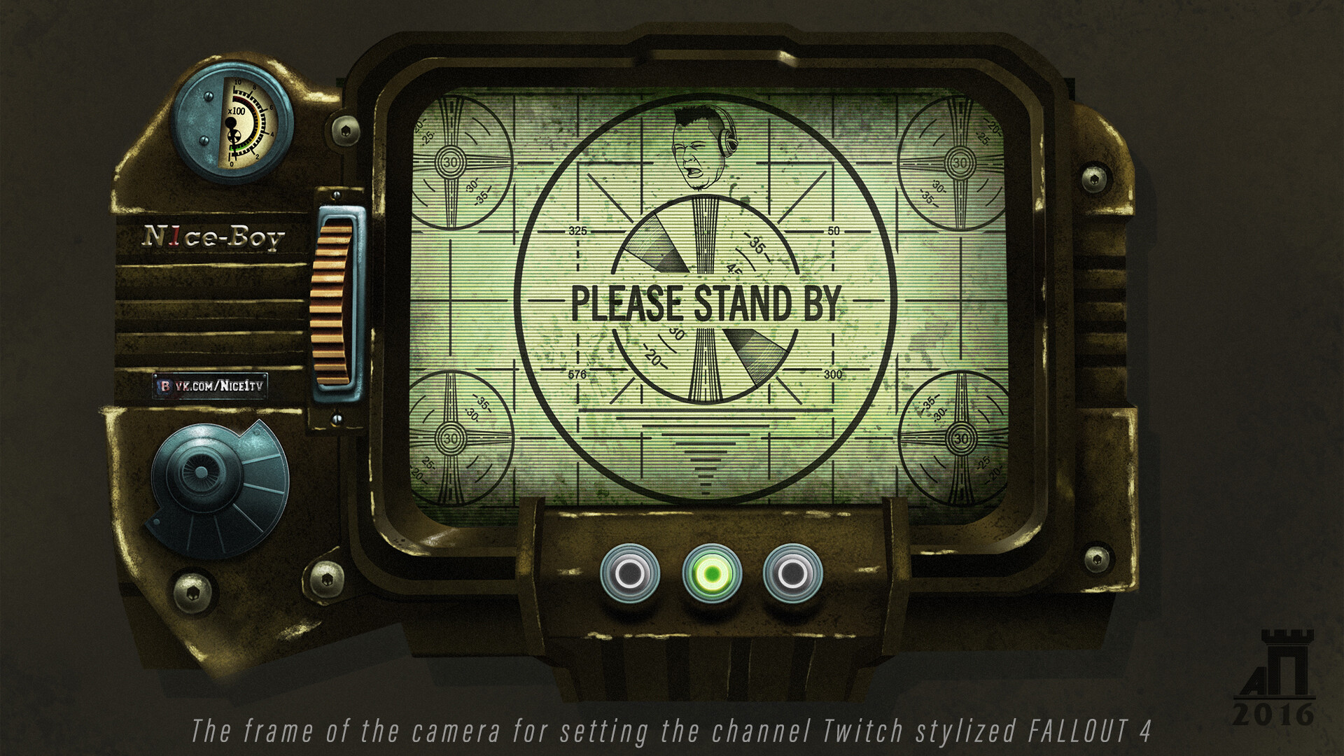 ArtStation - Camera frame for customize Twitch-streem