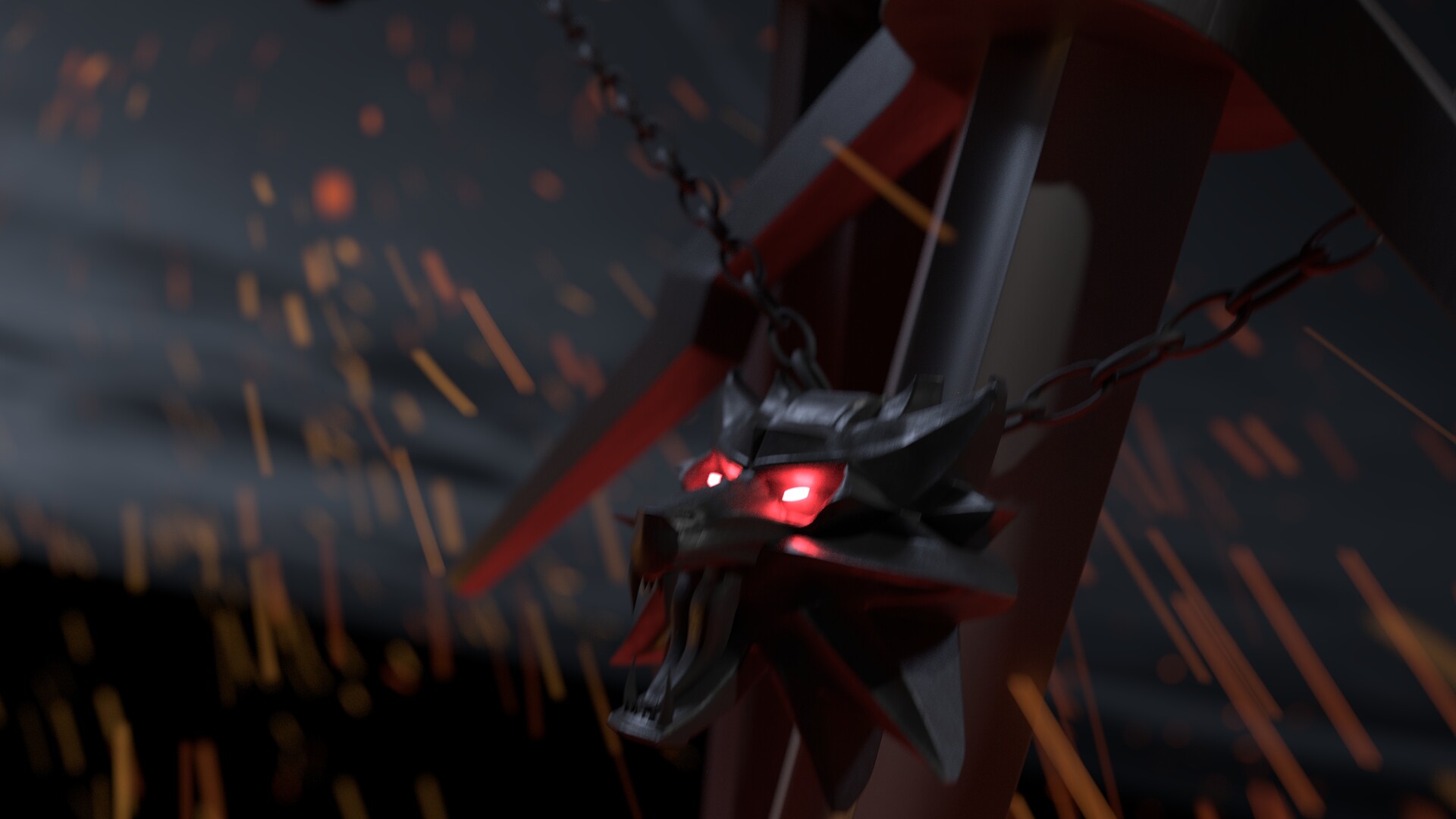 ArtStation - Wolf medallion