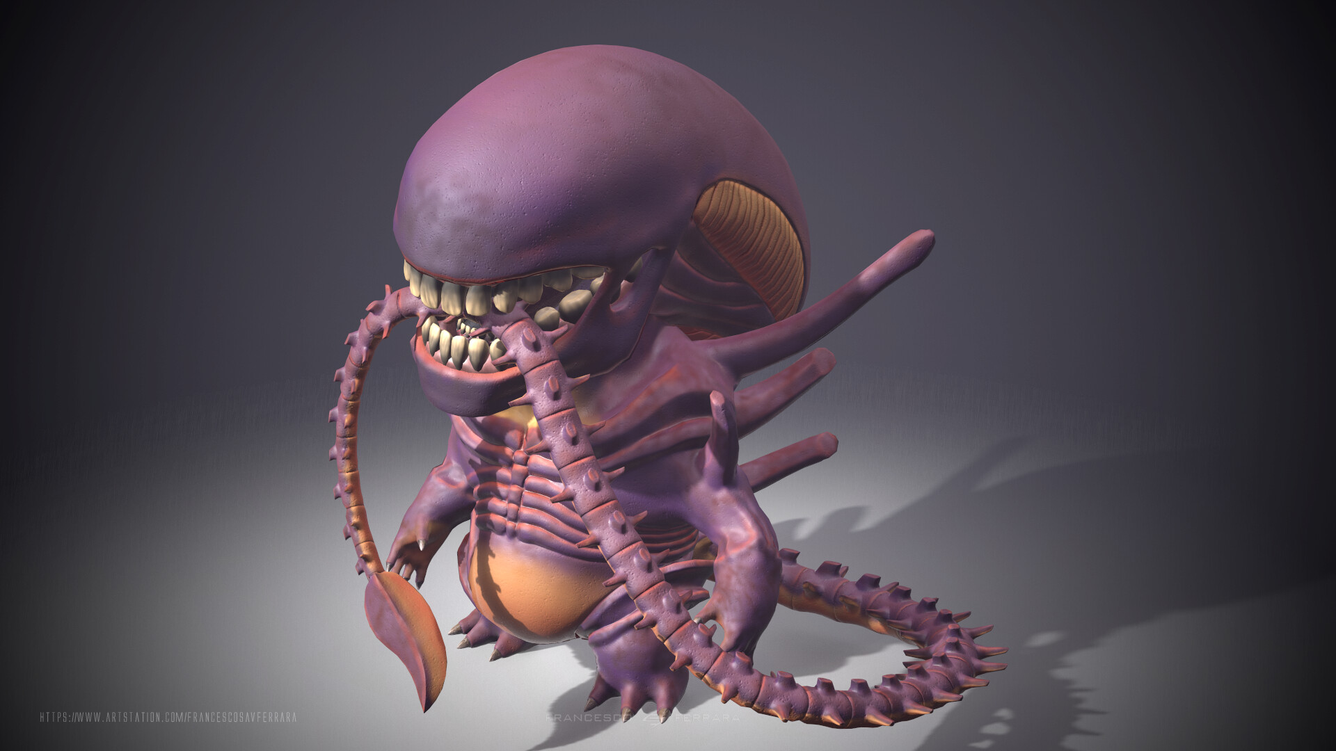 Francesco Ferrara - Baby Xenomorph - Realtime Character